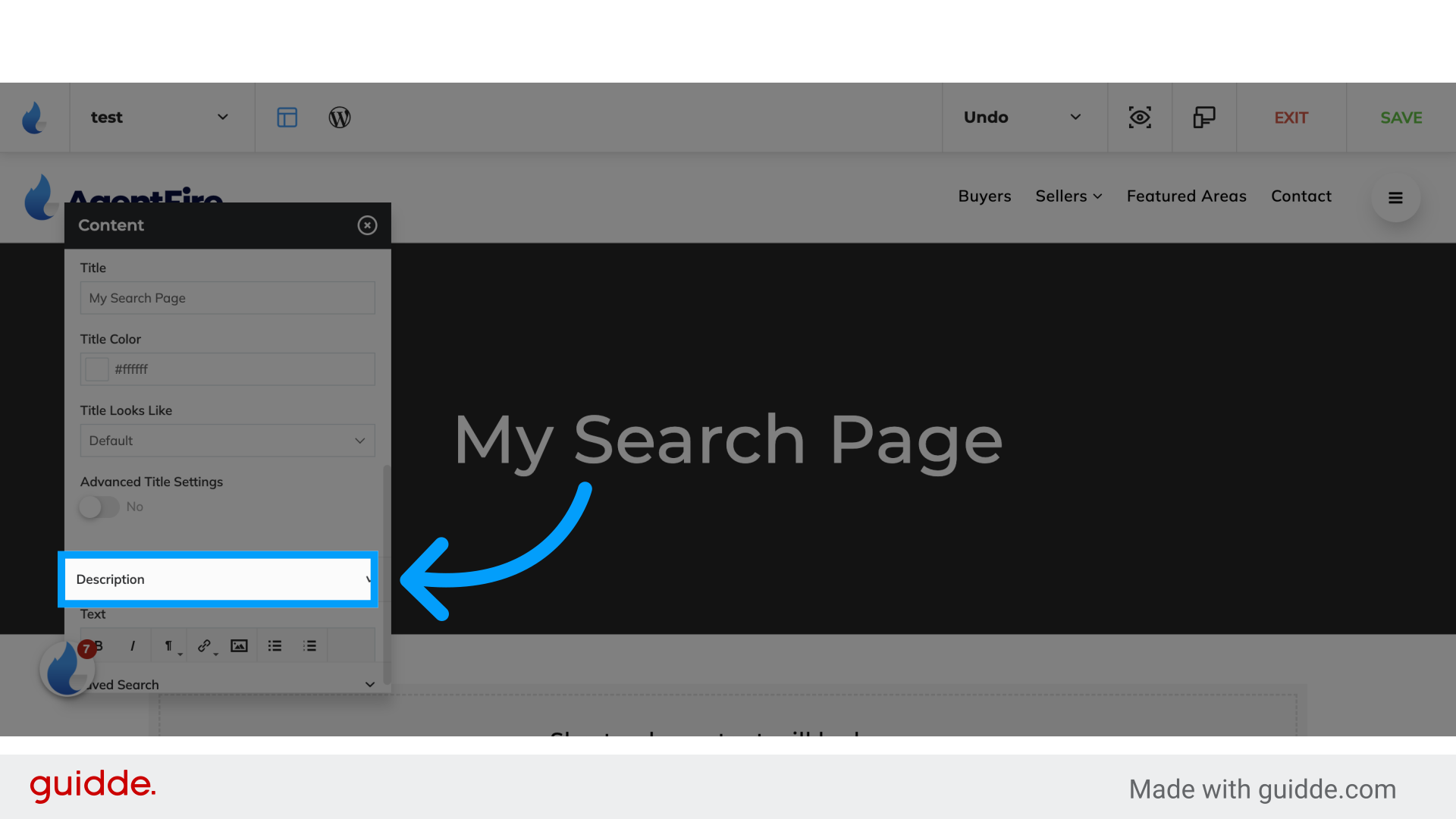 Search Pages: Creating a New Search Page