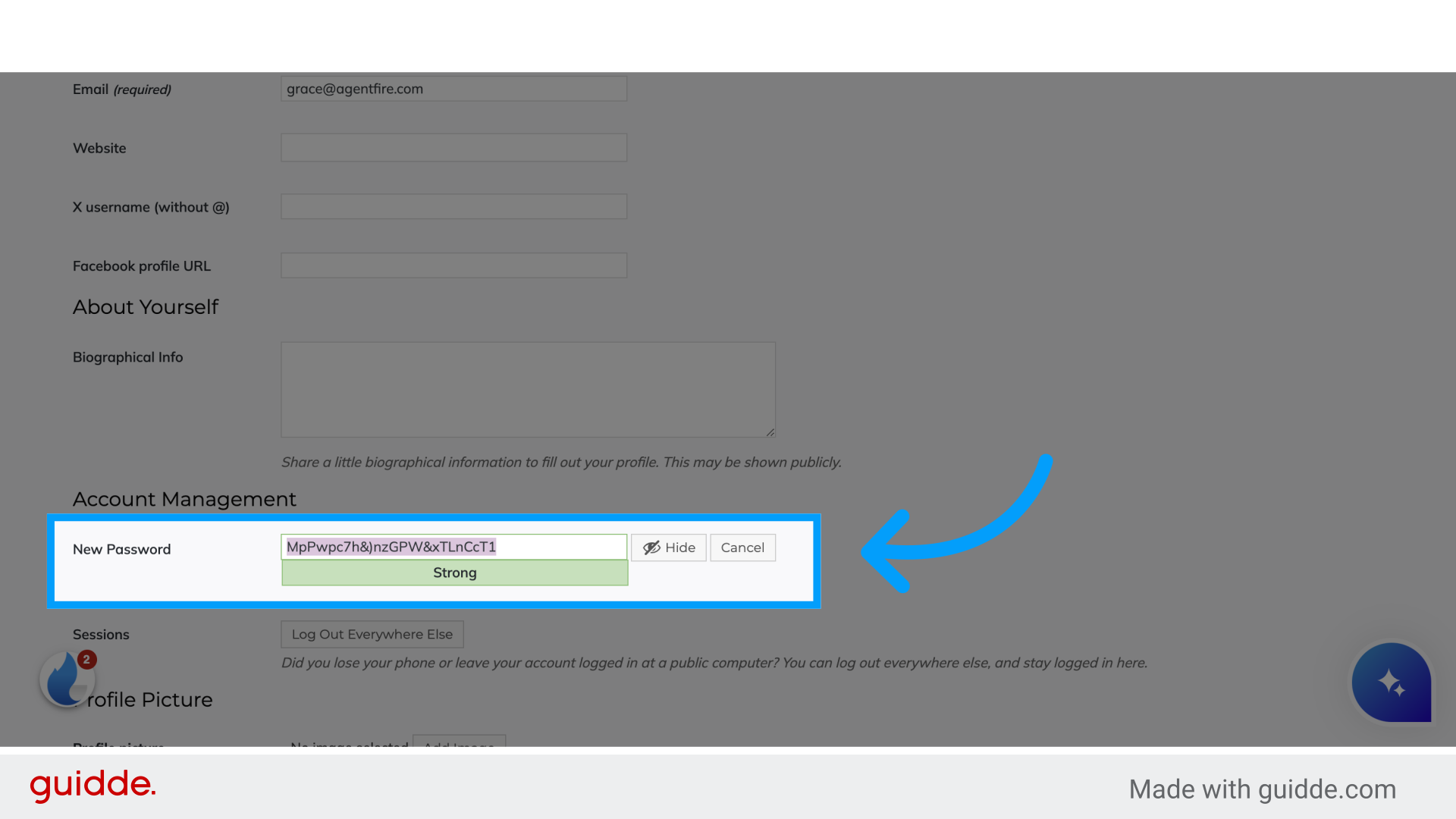 Login: How to Change Your Site Password