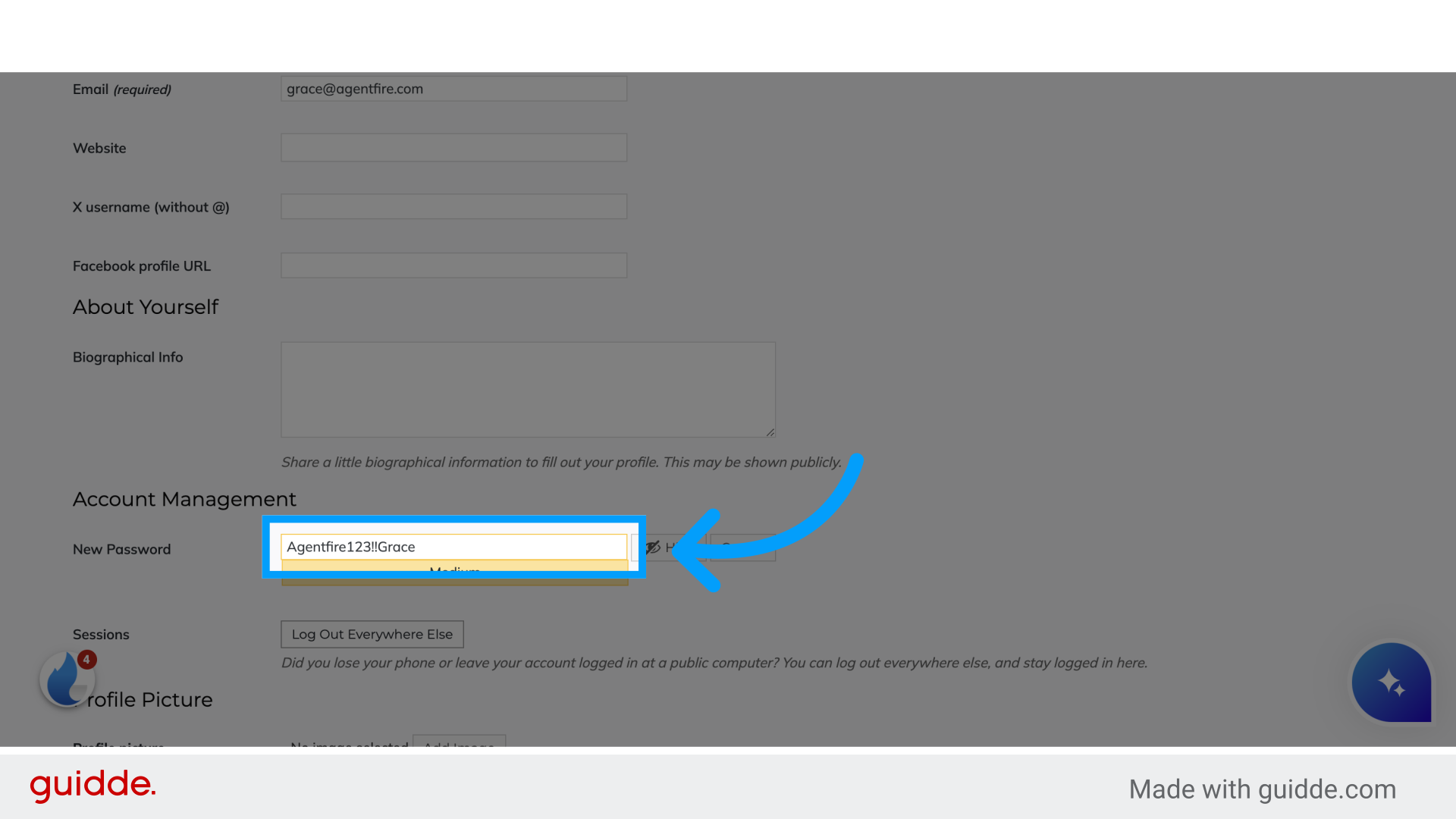 Login: How to Change Your Site Password