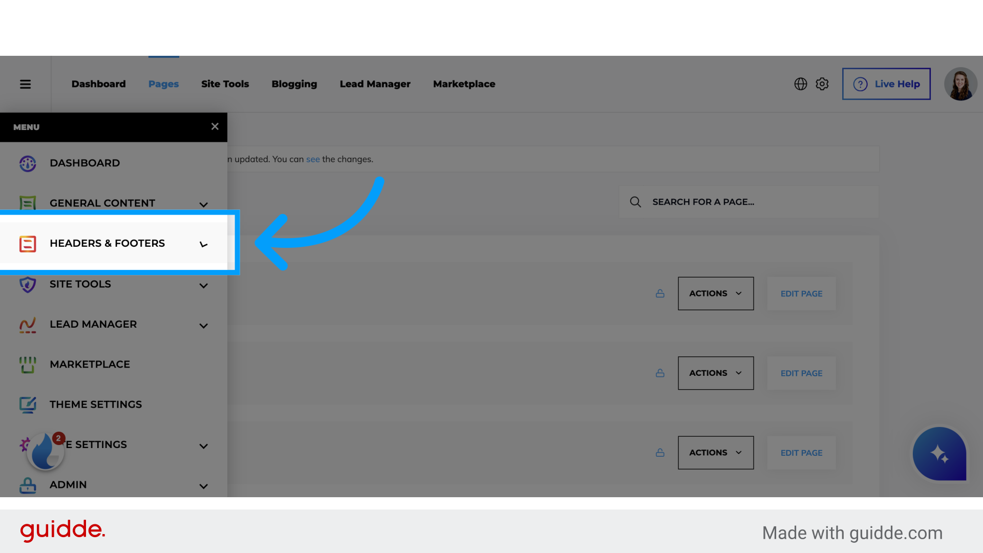 Menus: How to Add a Page to Your Dropdown Menu