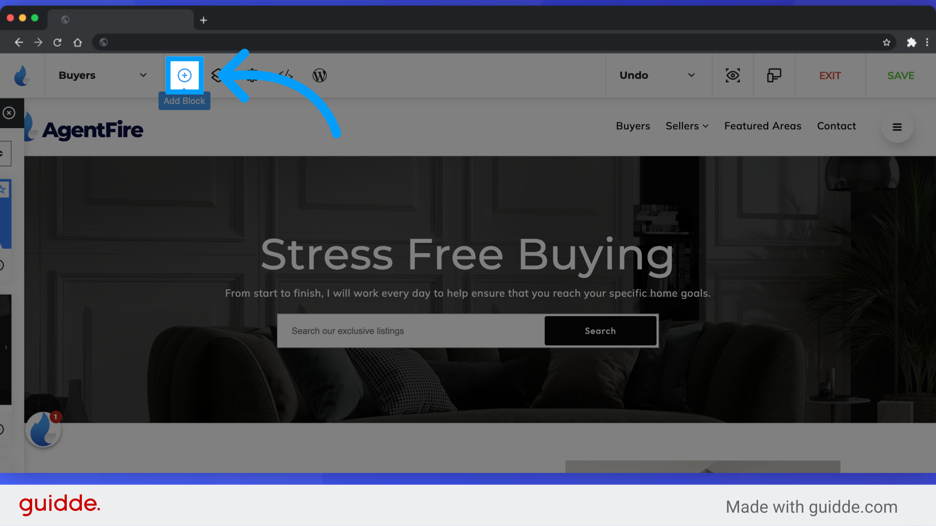 Search Pages: Adding a Search into a block