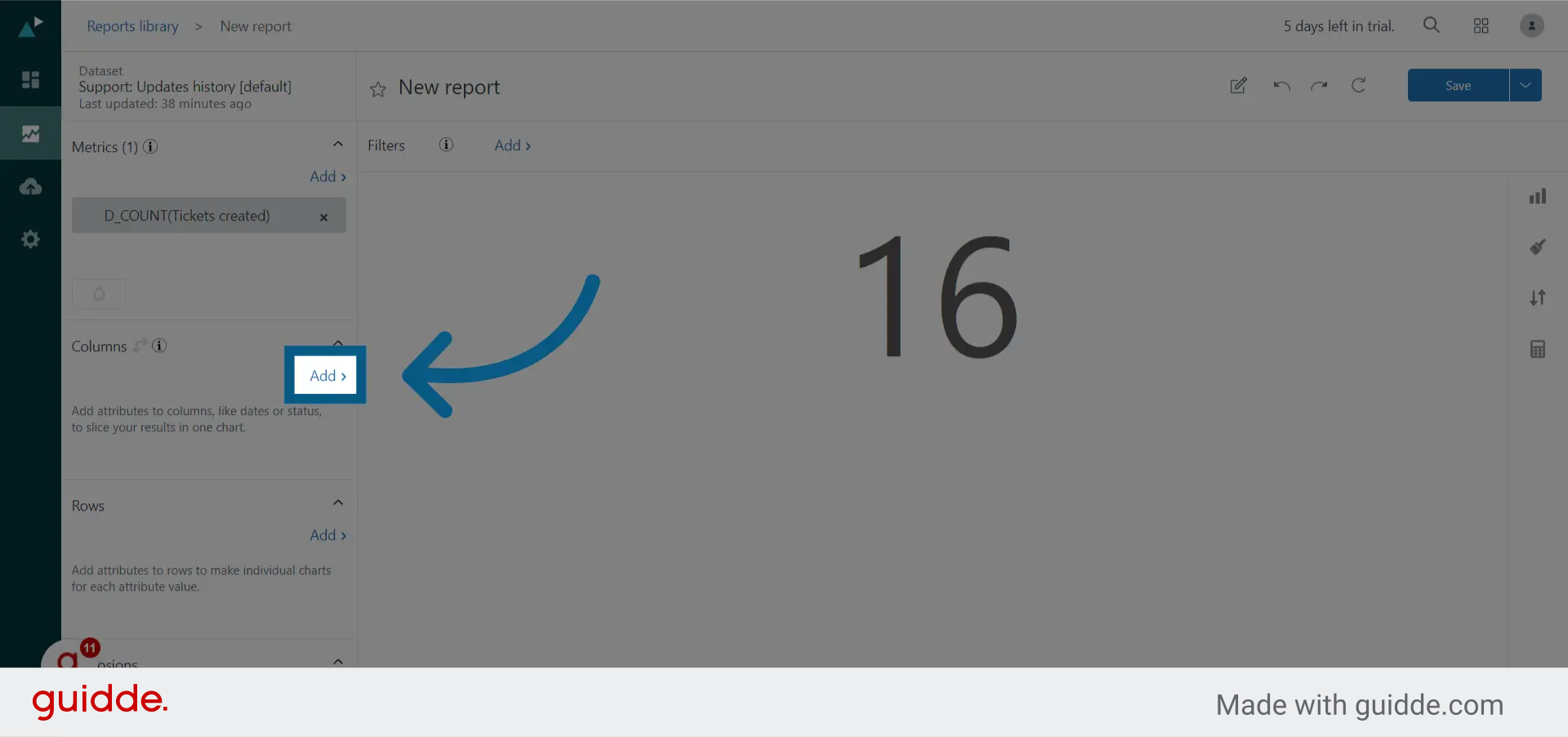 How to create a report on Zendesk Explore - Guidde | Gallery