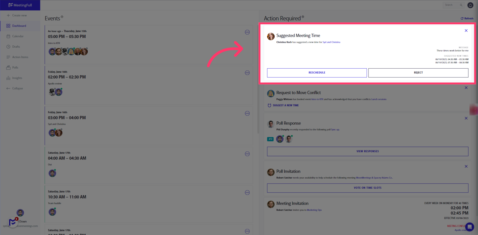 MeetingFull User Guides | User Guide - Dashboard Overview