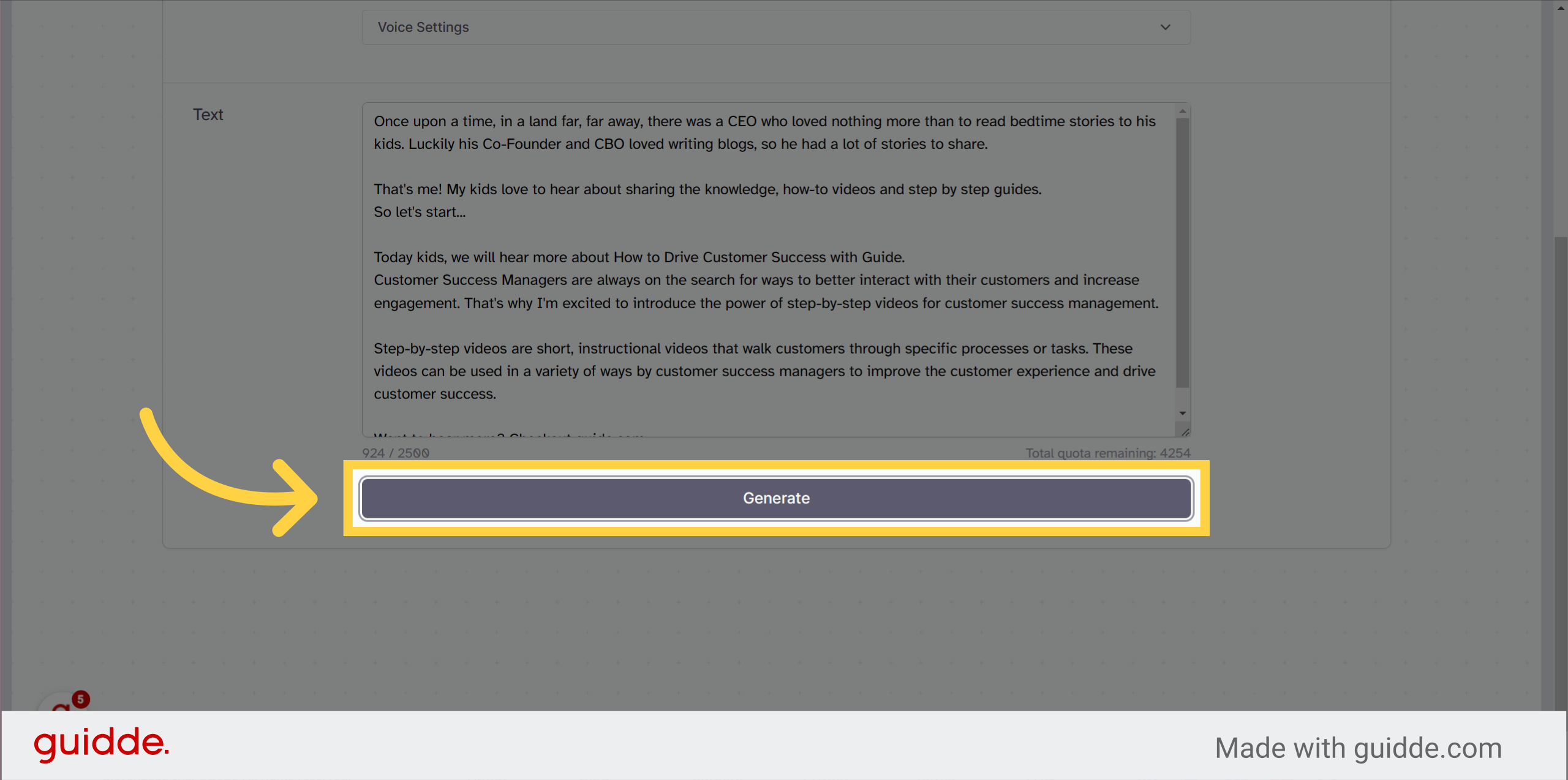 How to create an AI video using three free tools - Guidde | Gallery