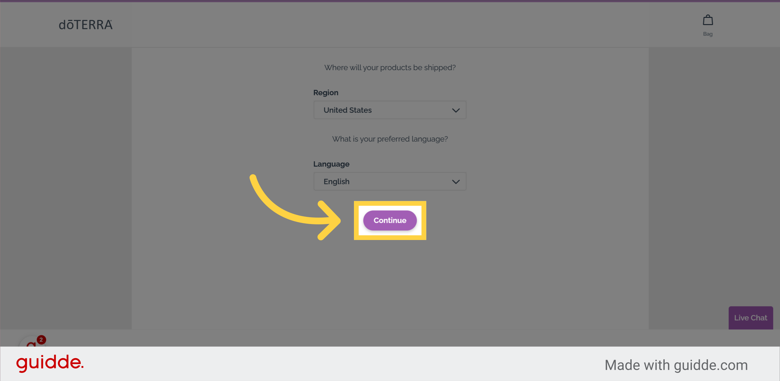 How to login and purchase on doterra? - Guidde | Gallery