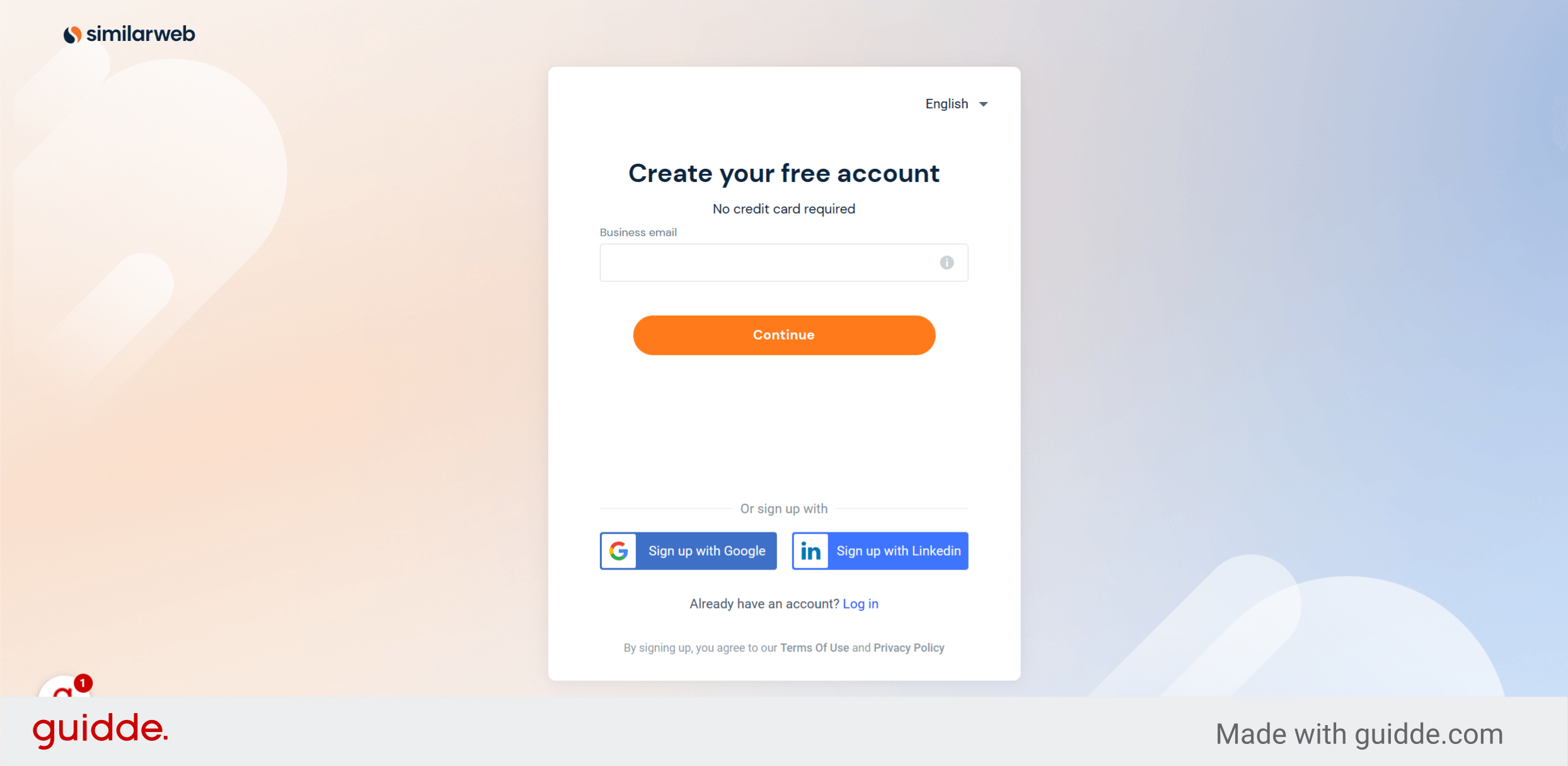 How to login and work with SimilarWeb - Guidde | Gallery