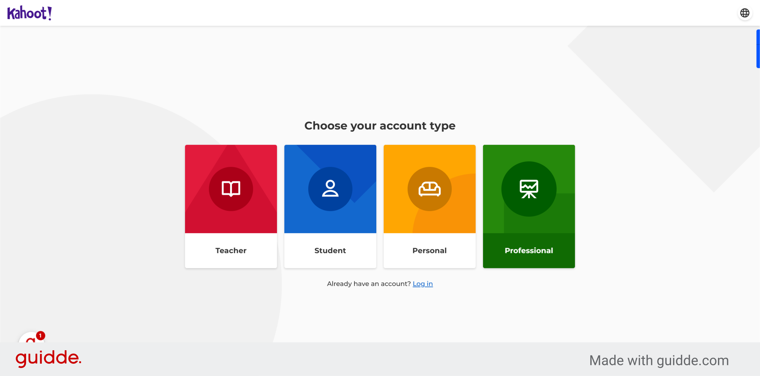 How to sign in to Kahoot? - Guidde | Gallery