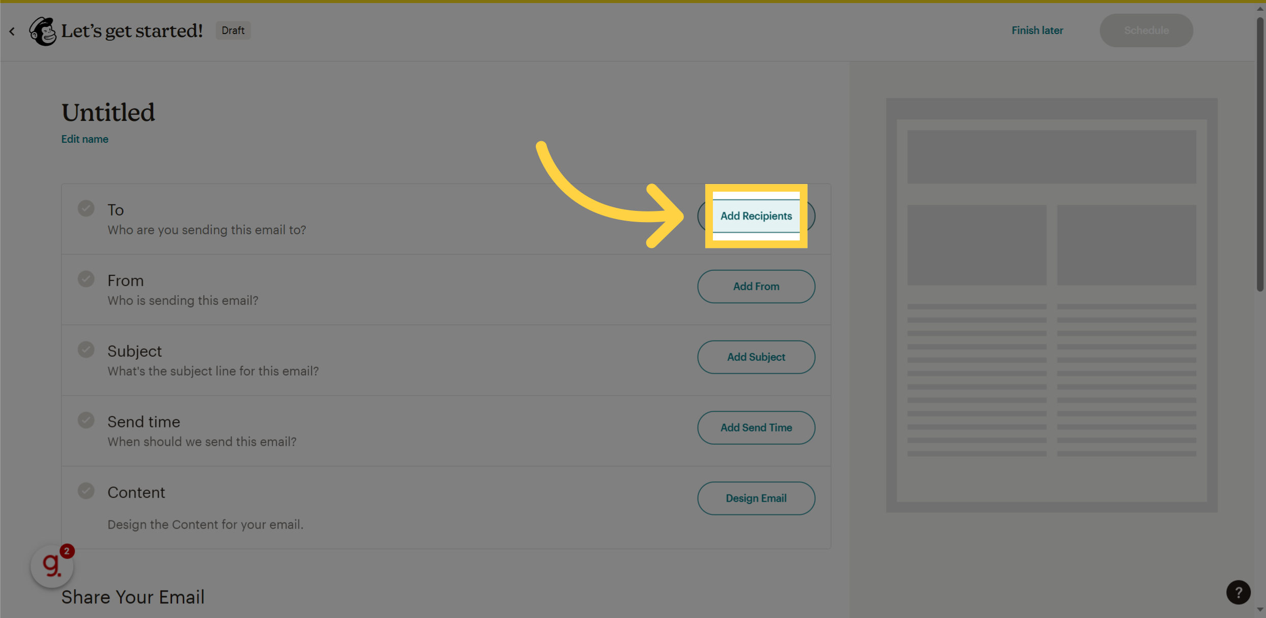 How to use Mailchimp - Guidde | Gallery