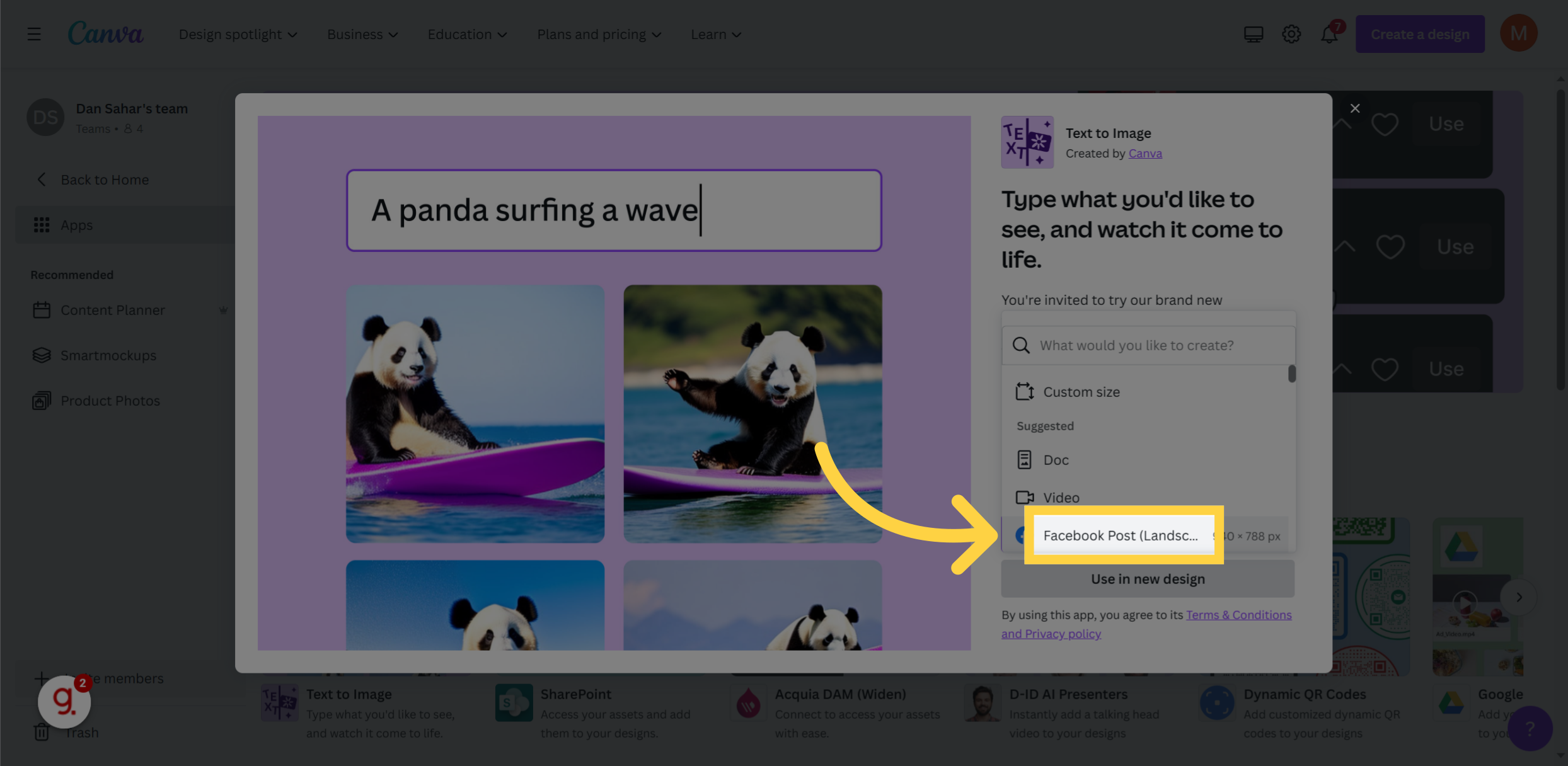 How to use AI images in Canva - Guidde | Gallery