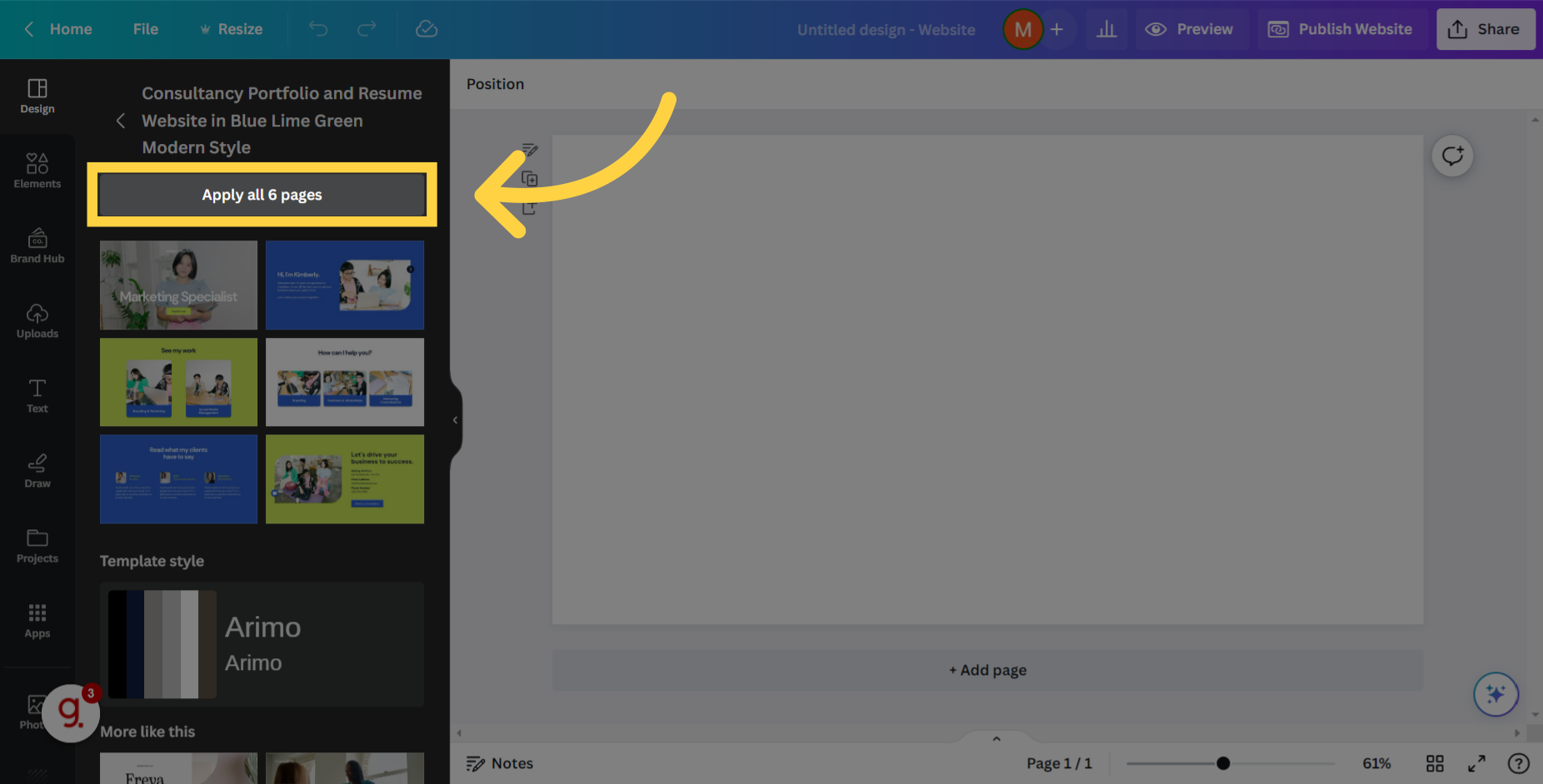 How to create a website in Canva - Guidde | Gallery