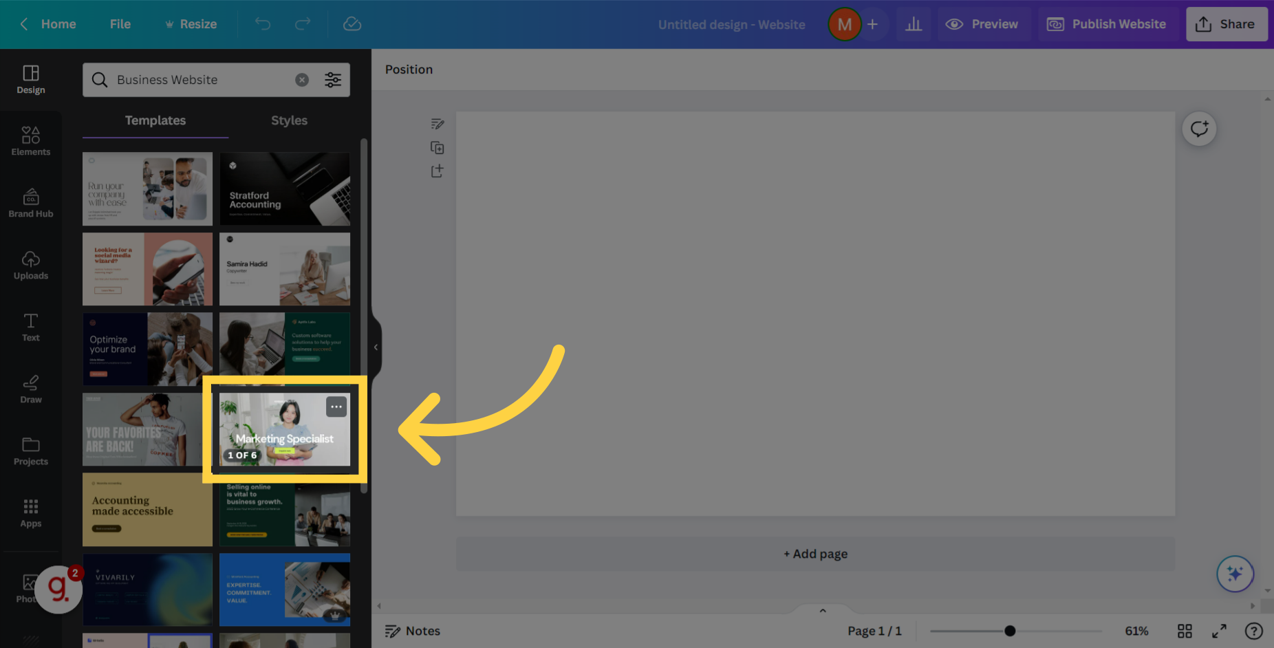How to create a website in Canva - Guidde | Gallery