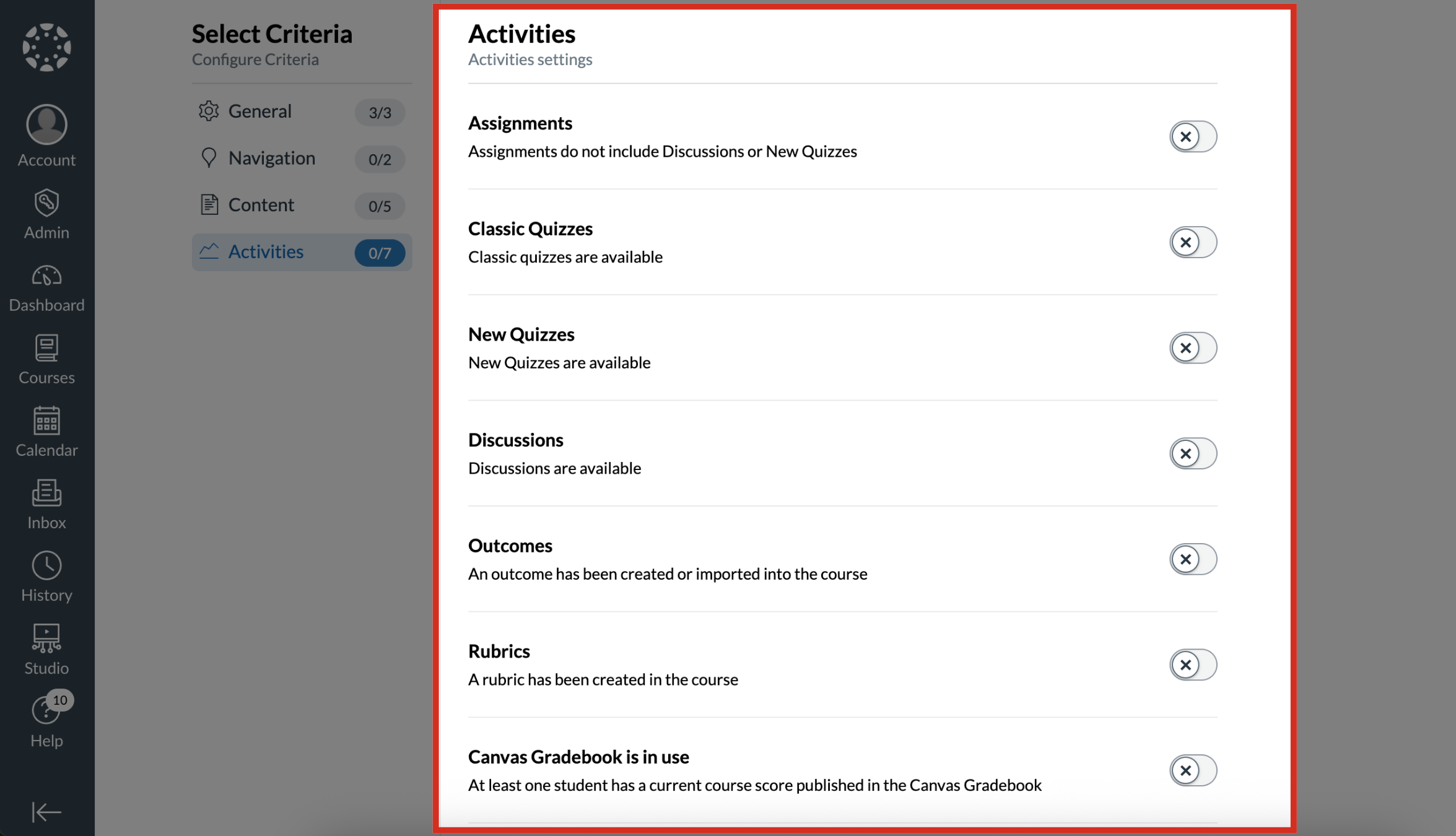 How do I create a new criteria in Course Readiness? - Instructure Community