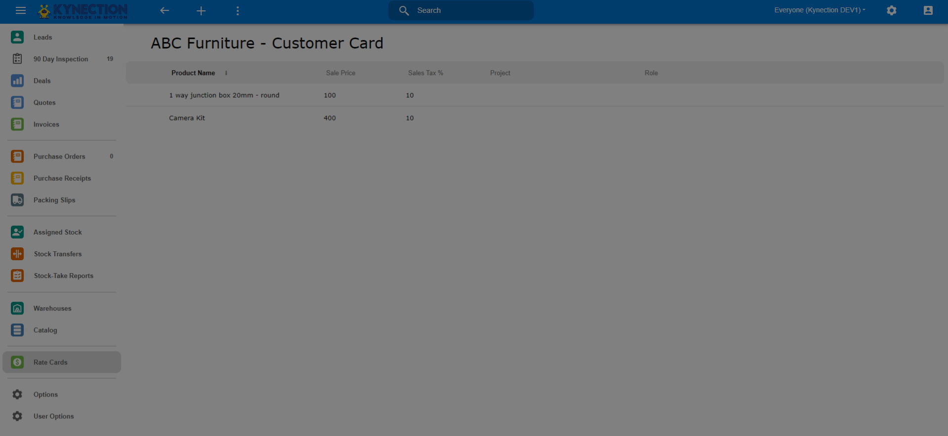 How to Create and Use a Customer Rate Card – Kynection