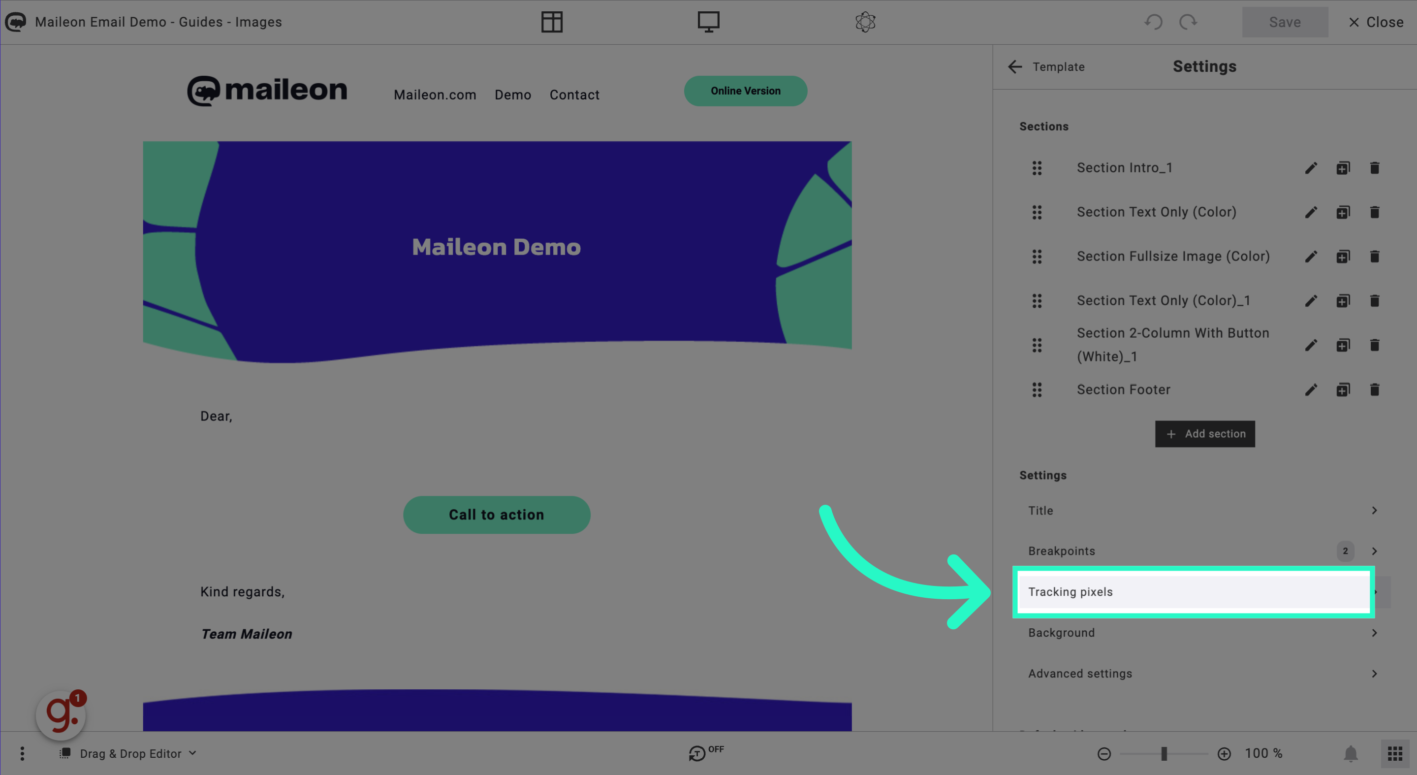 ️ How to enable light and dark mode tracking pixels : Maileon Support