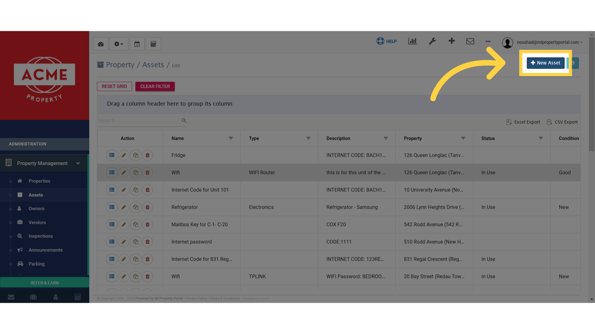 How to Add A New Asset? - Mi Property Portal Help Center