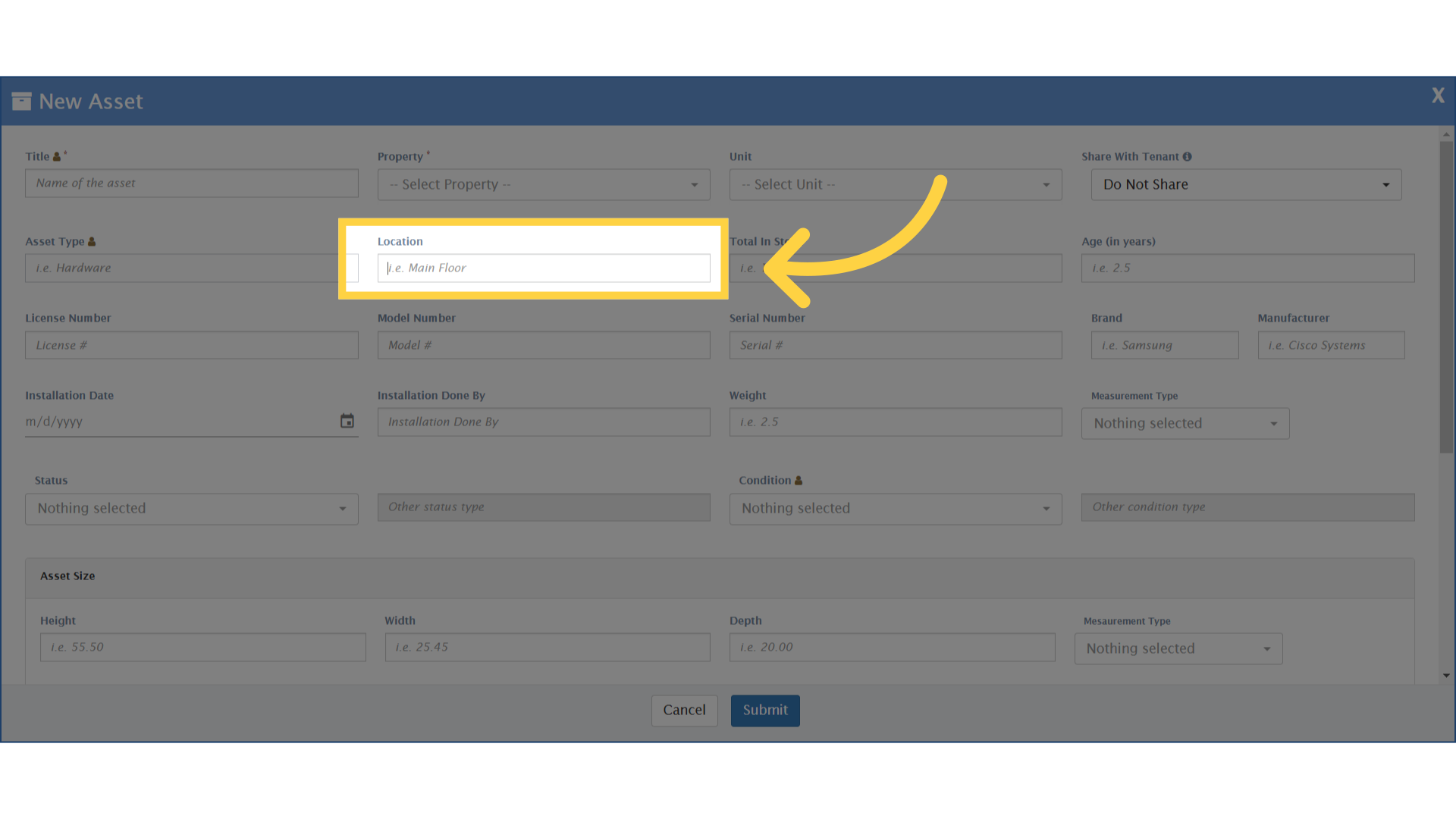 How to Add A New Asset? - Mi Property Portal Help Center