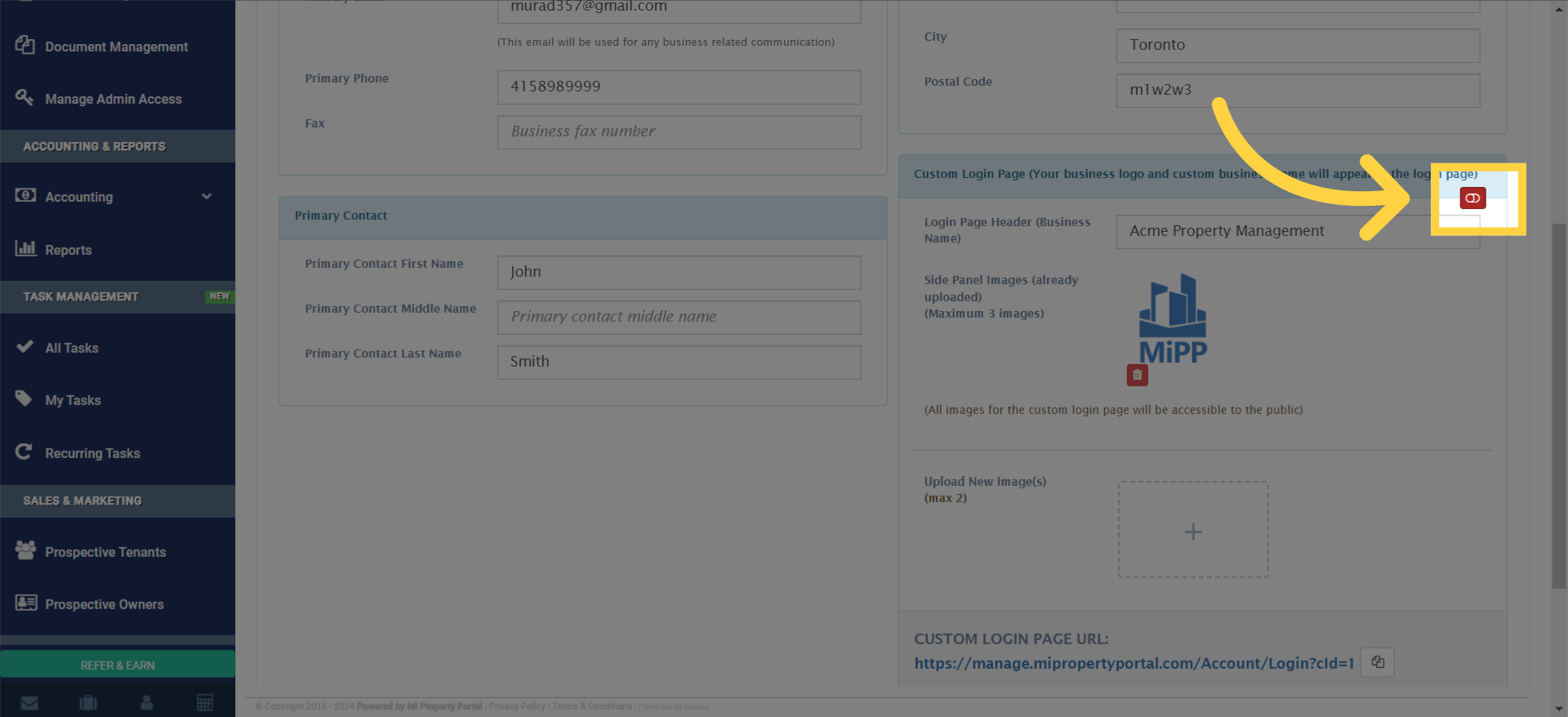 How to Customize your Log In Page Dashboard? - Mi Property Portal Help ...
