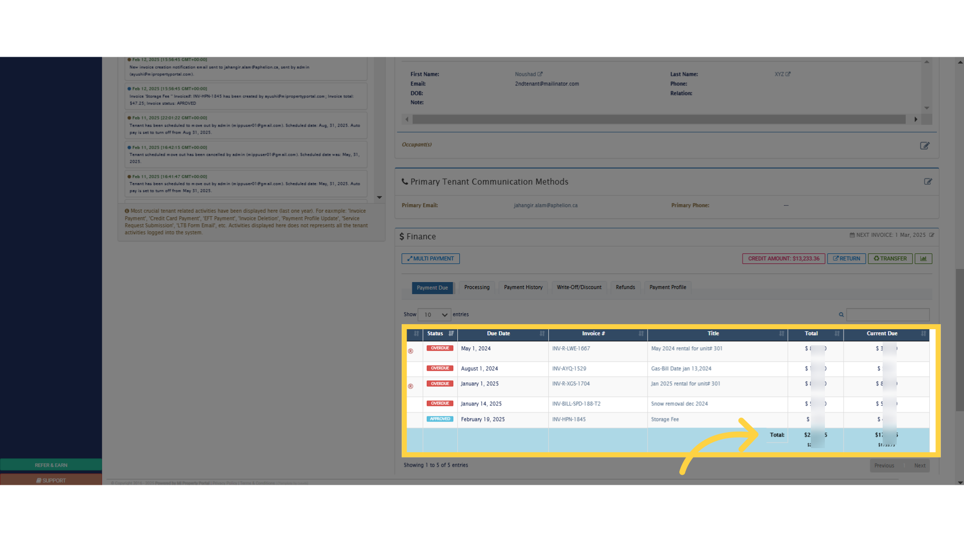 How to Record an Invoice Payment - Mi Property Portal Help Center