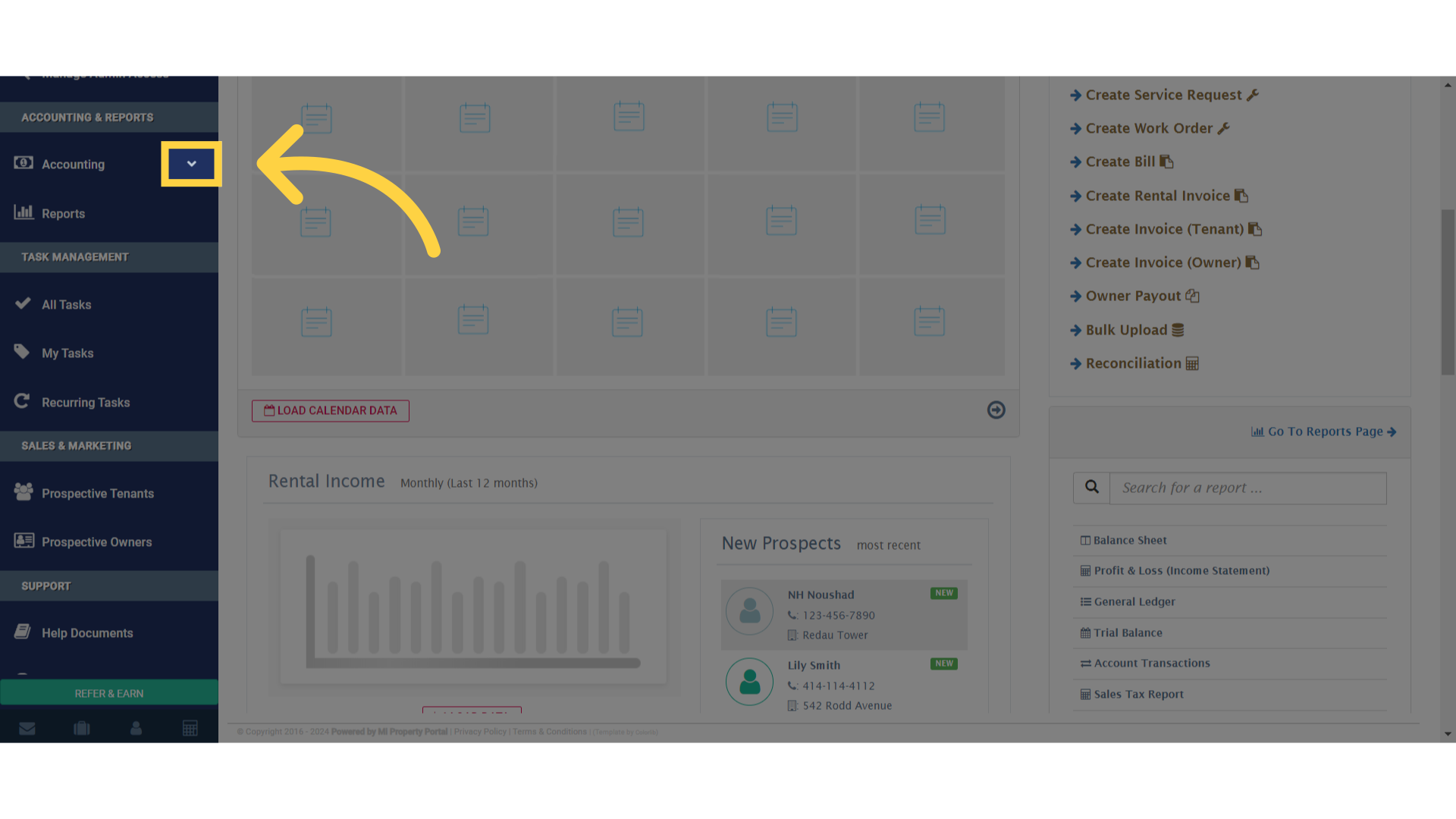 How to Record an EFT payment from the Admin Portal? - Mi Property ...