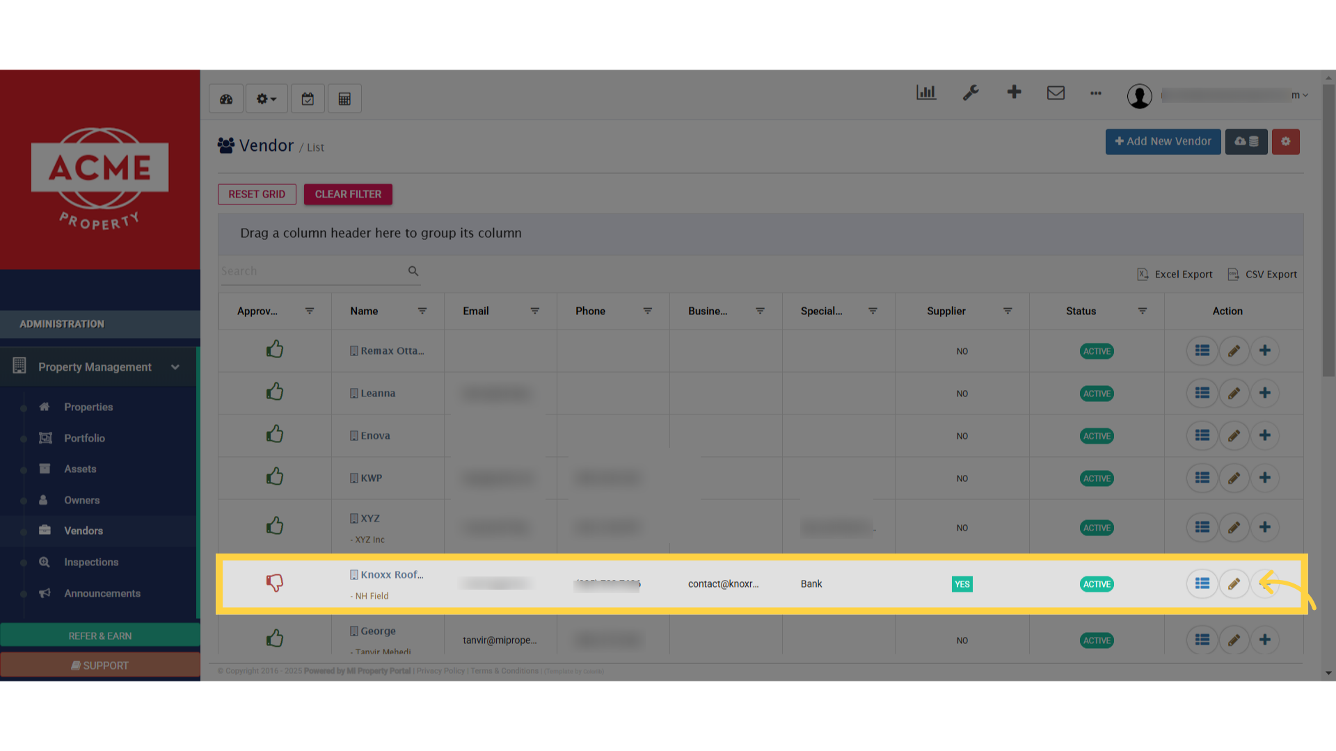 How to Edit/Update Vendor in Mi Property Portal? - Mi Property Portal ...