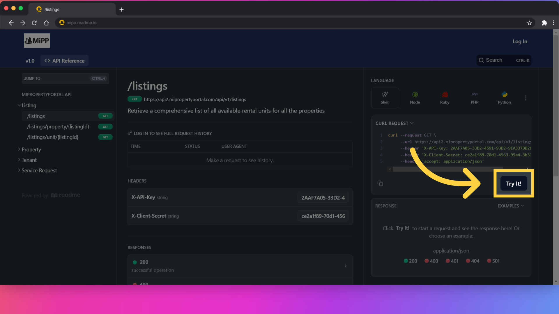 How to Use MIPP API Key? - Mi Property Portal Help Center