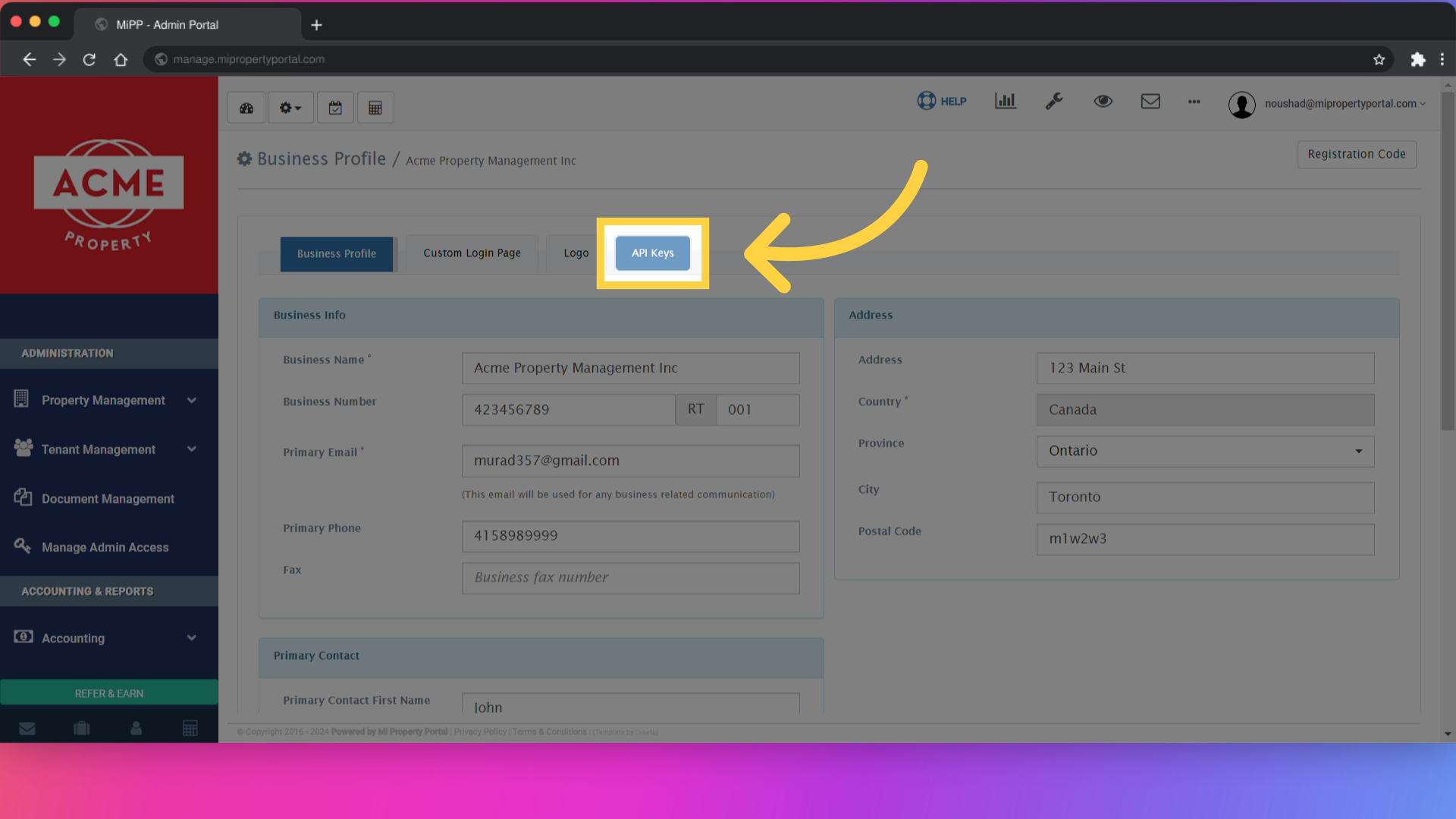 How to Use MIPP API Key? - Mi Property Portal Help Center