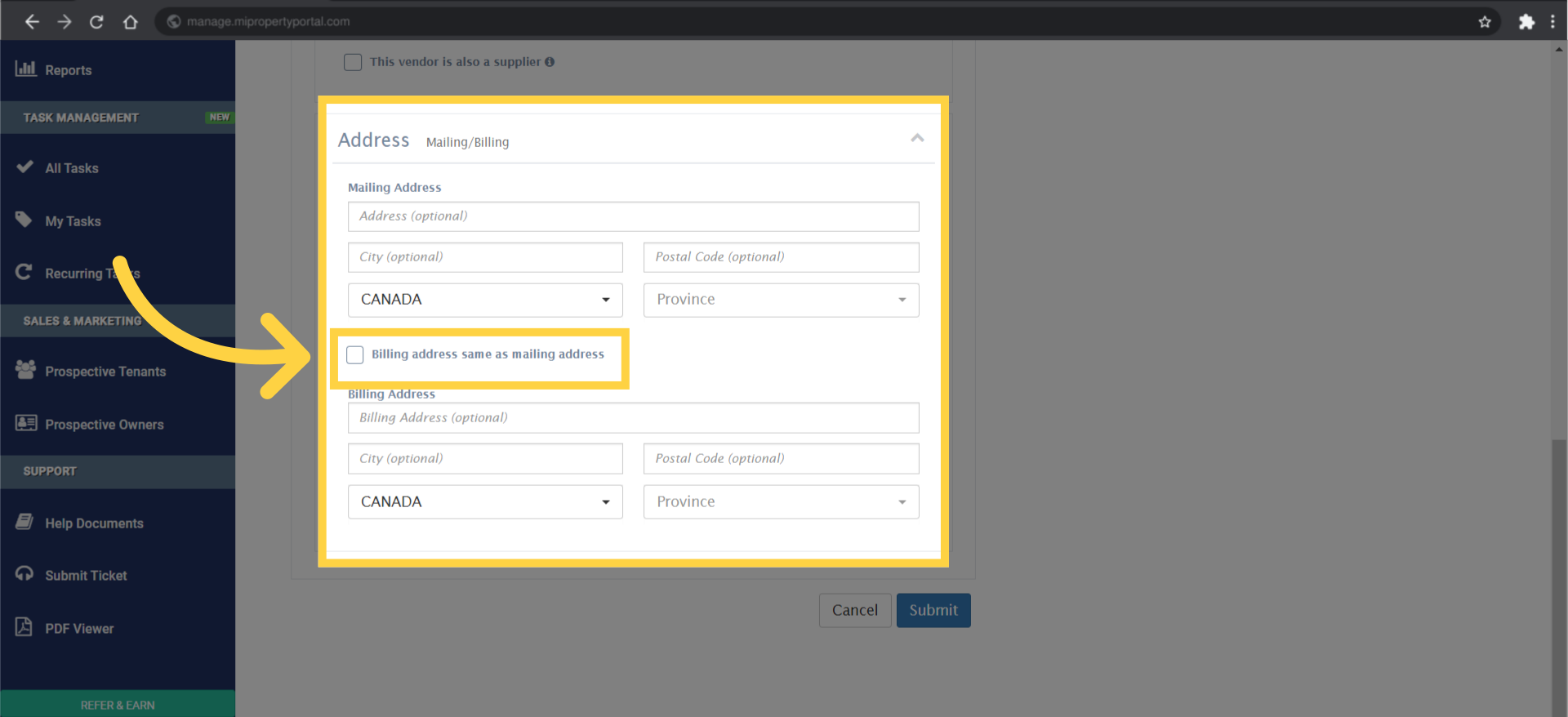 How to Add a Vendor? (step by step) - Mi Property Portal Help Center