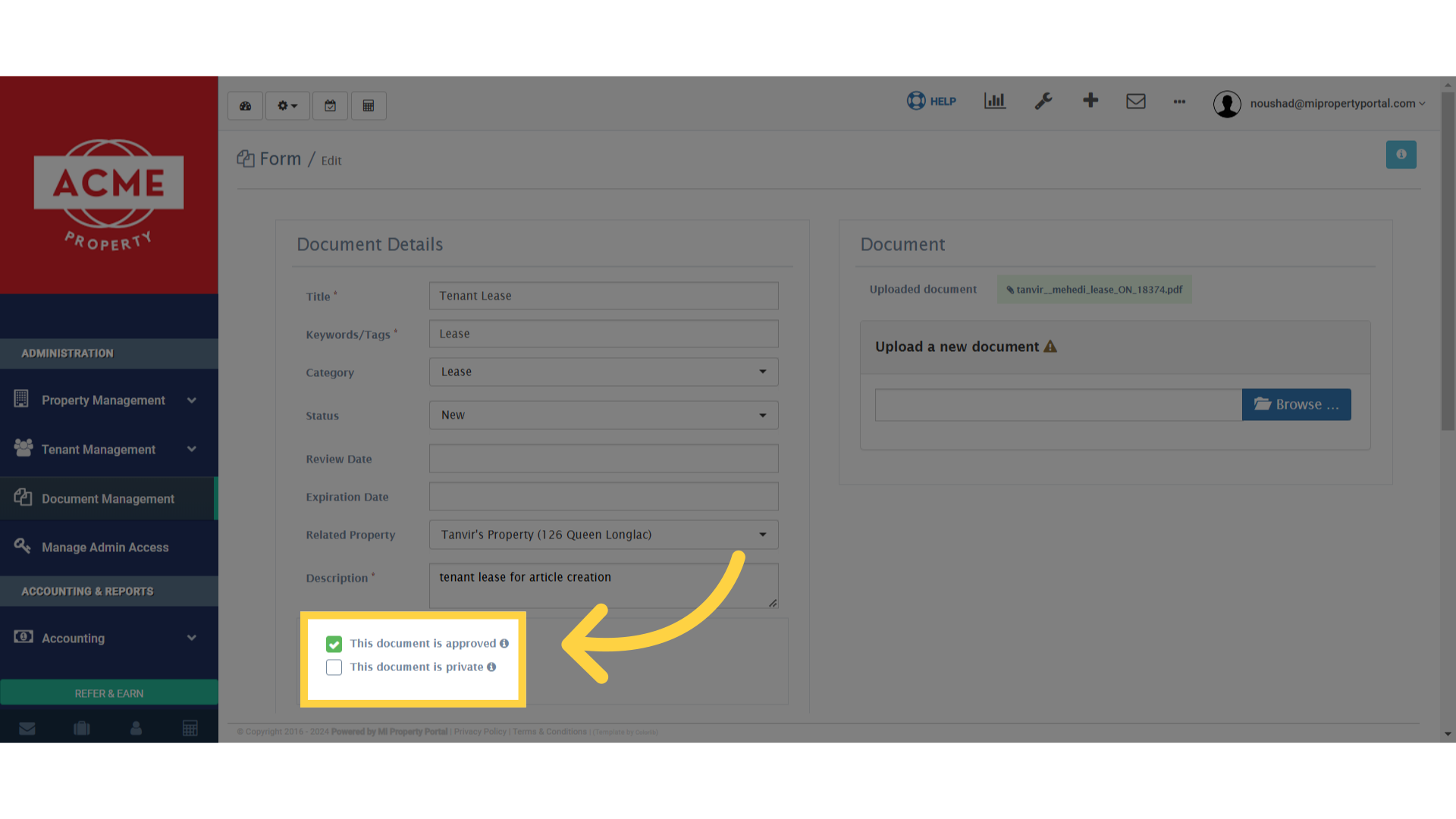 How to Update/Edit Uploaded Documents in the Document Management ...