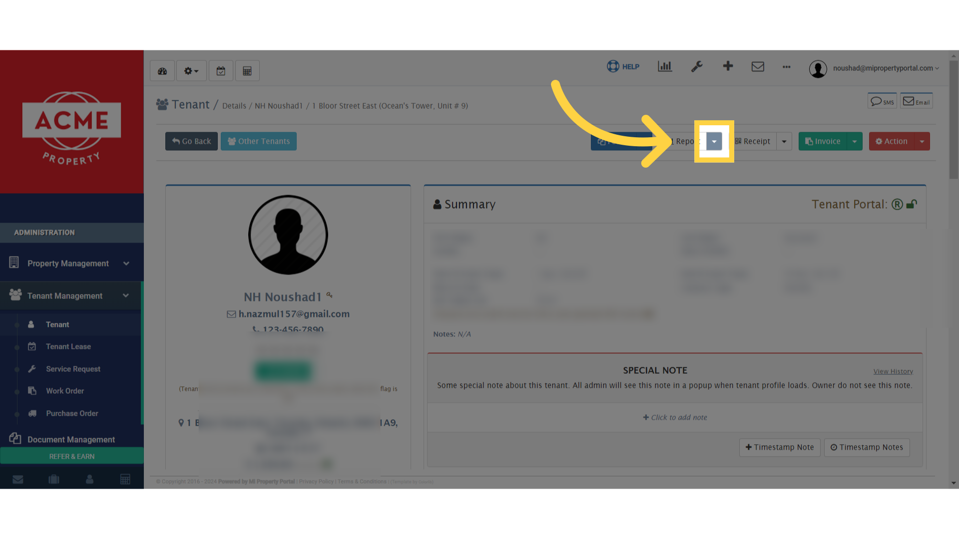 How to Generate Tenant Account History Report? - Mi Property Portal ...