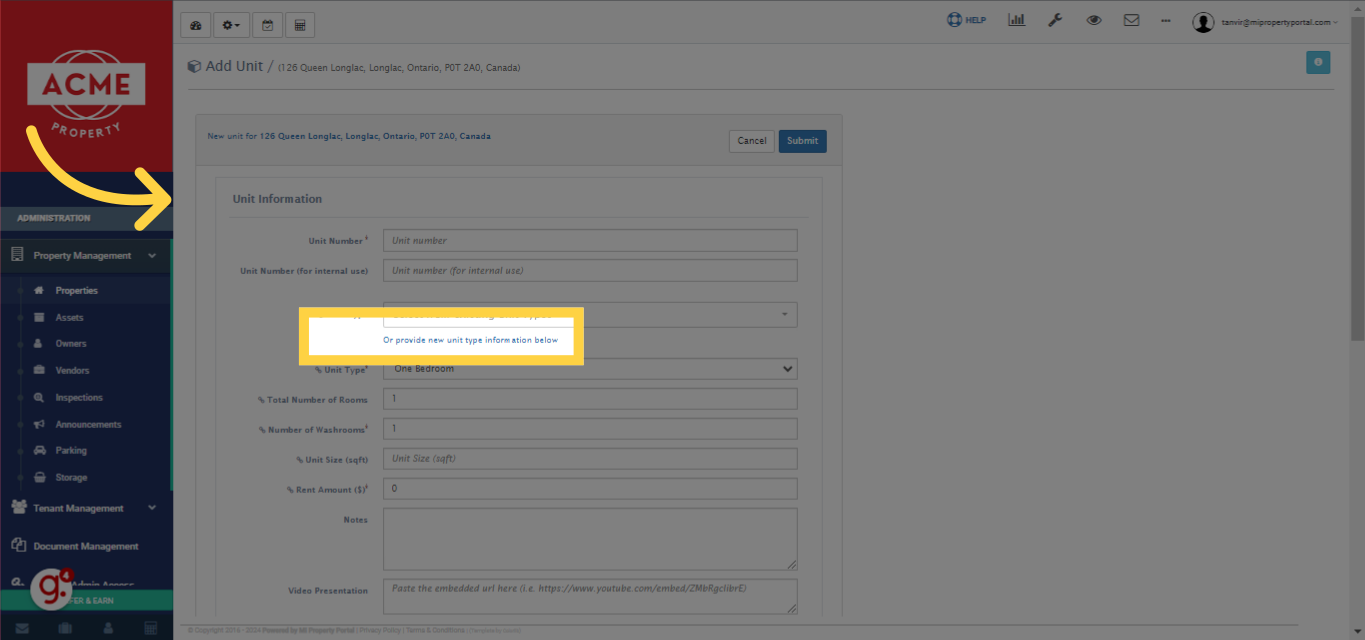 How to Add a Unit? - Mi Property Portal Help Center