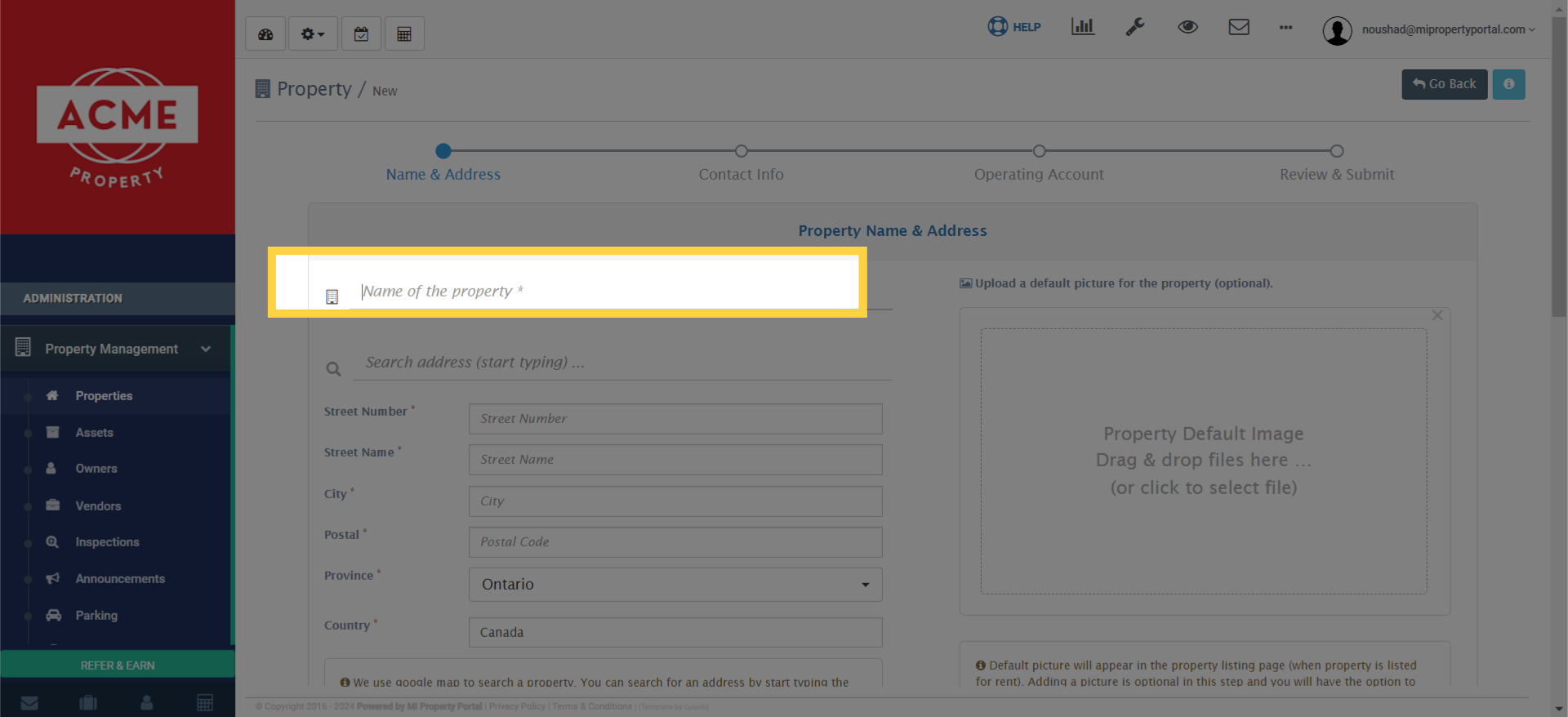How to Add a New Property? - Mi Property Portal Help Center