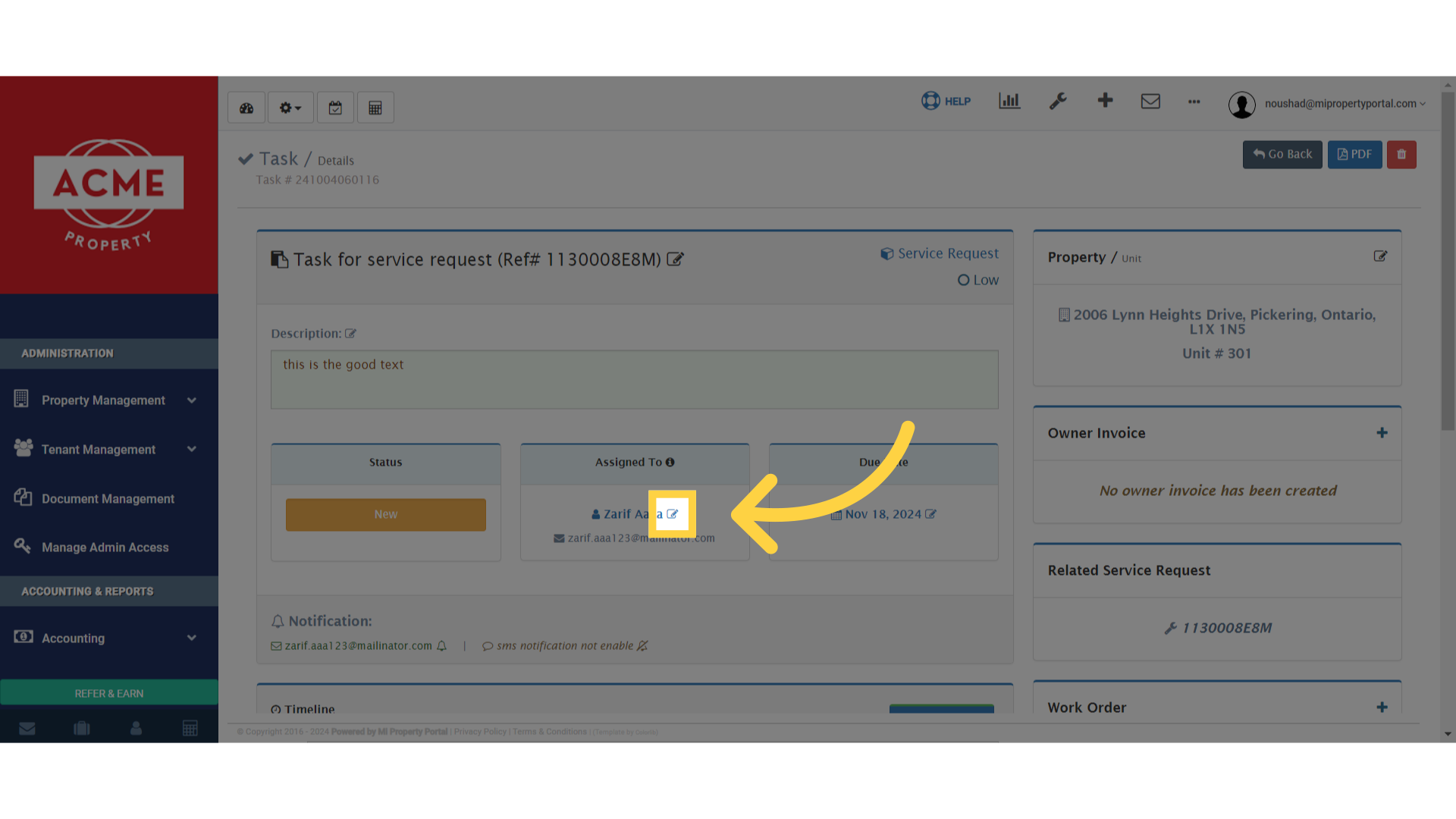 How to Re-Assign a Task to Admin Team Member (Internal Members)? - Mi ...