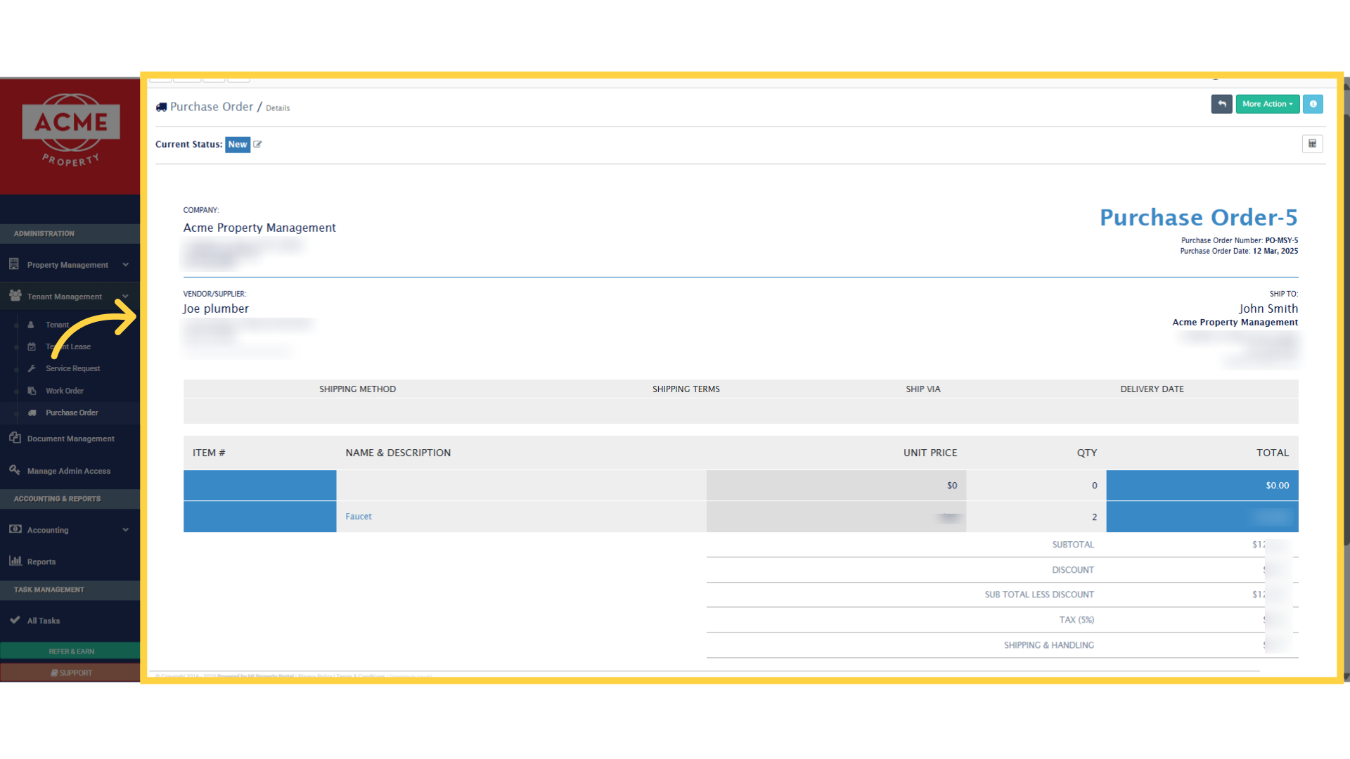 How to Create a Purchase Order? - Mi Property Portal Help Center