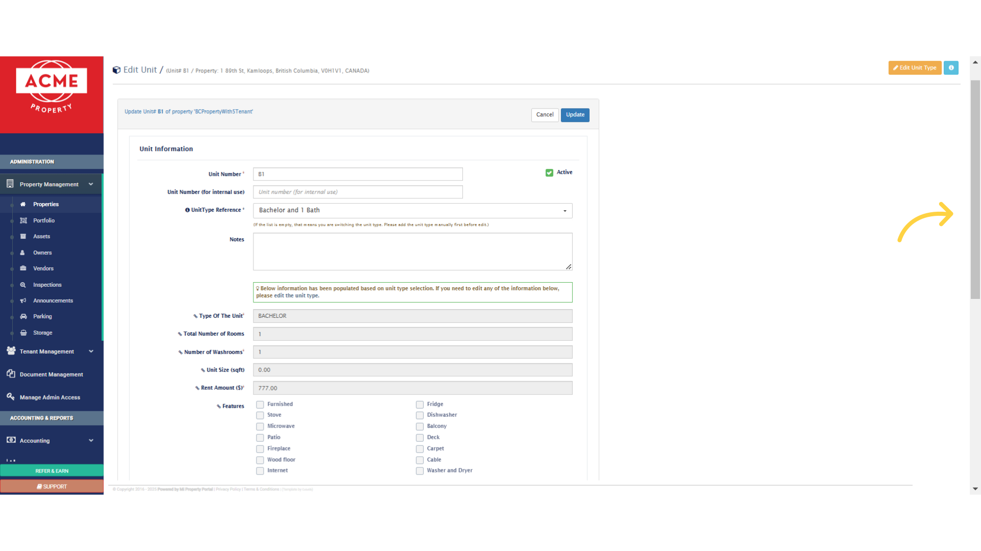 How to Edit a Unit - Mi Property Portal Help Center