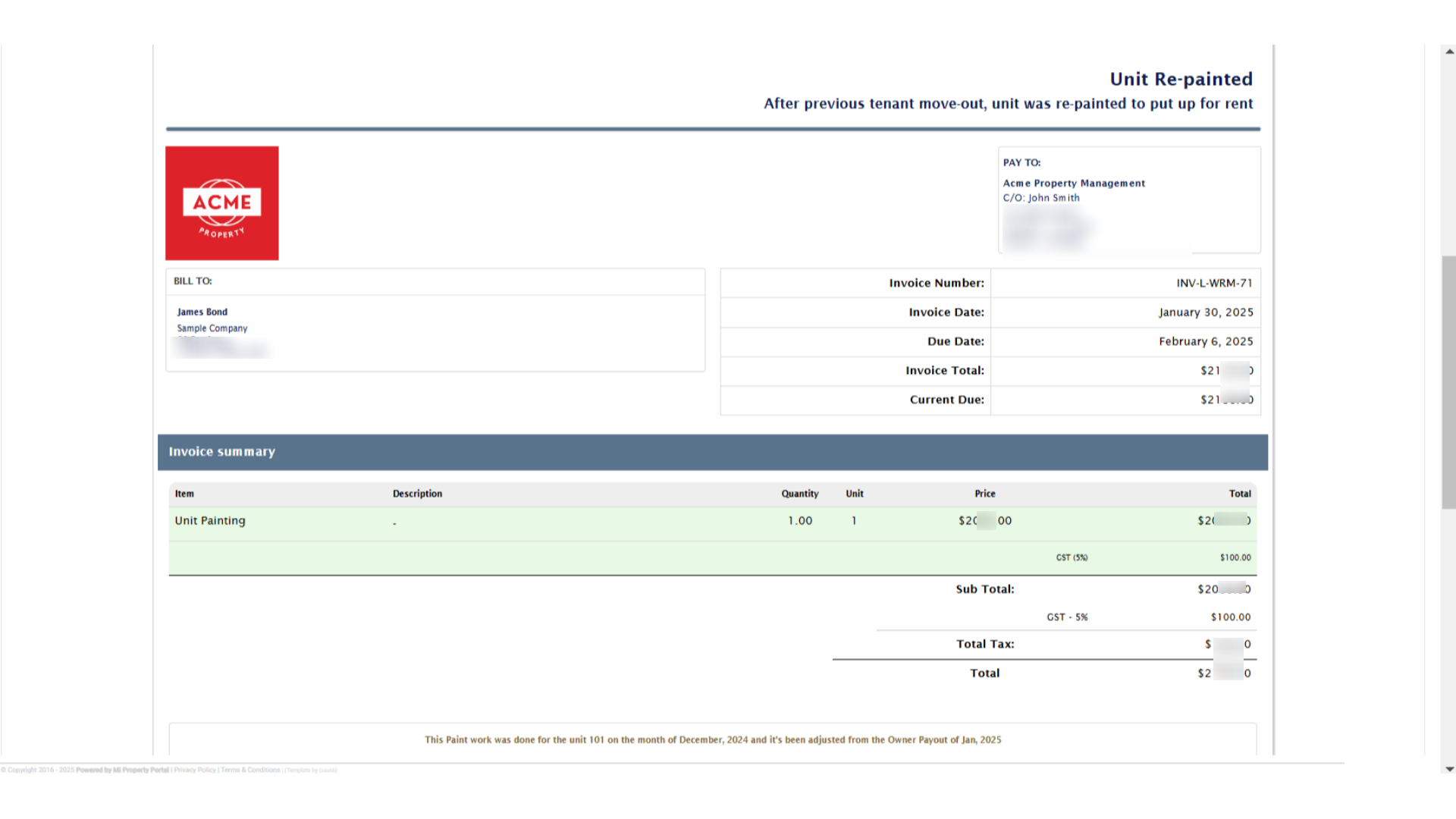 How to create an Owner Invoice? - Mi Property Portal Help Center
