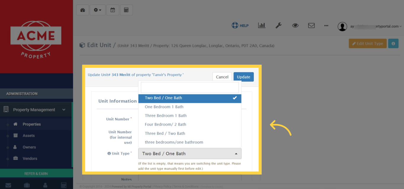 How to Link or Re-link Unit to a Listing Type? - Mi Property Portal ...