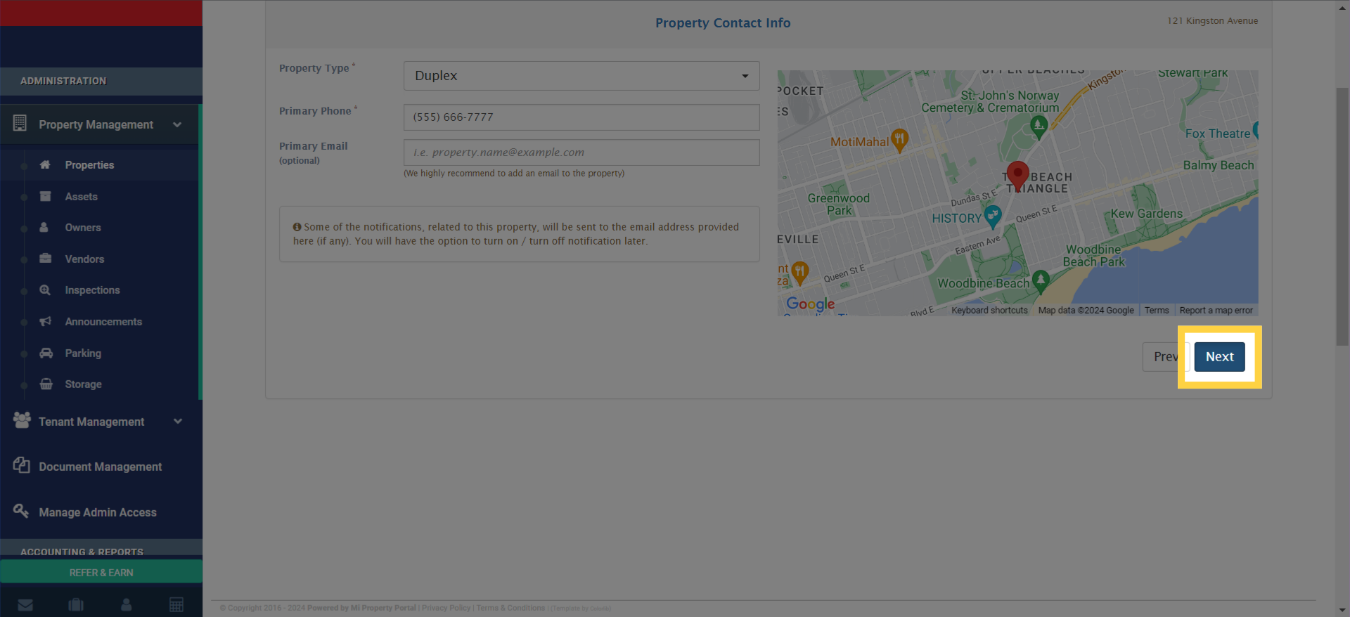 How to Add a New Property? - Mi Property Portal Help Center