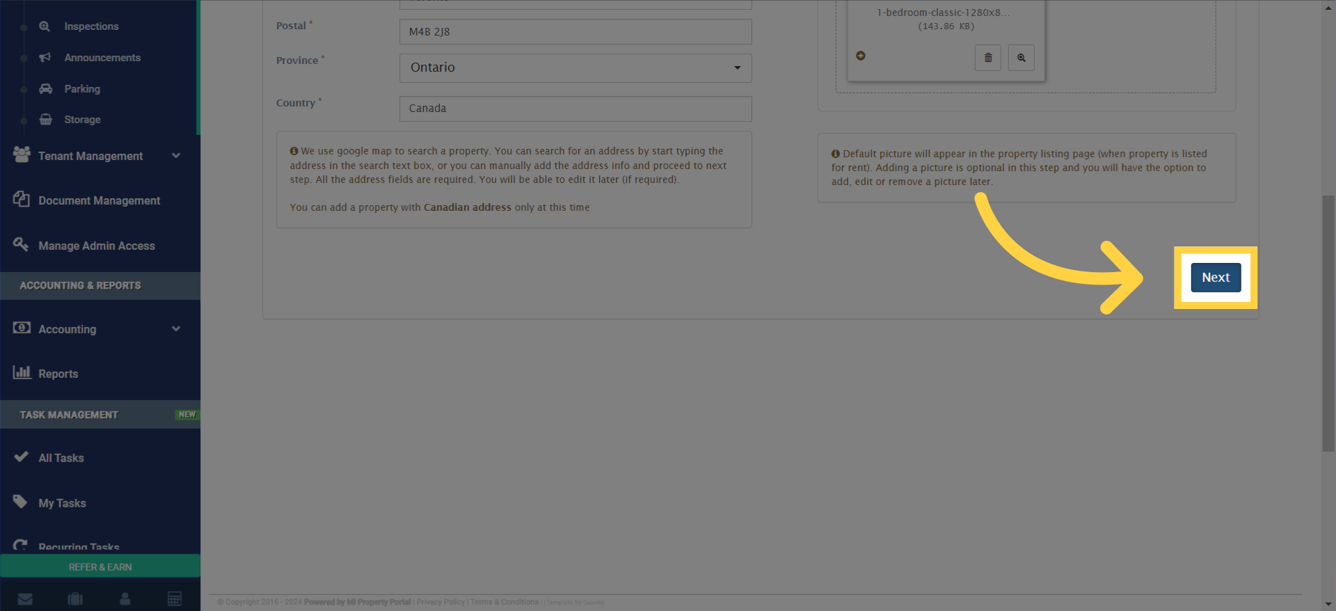 How to Add a New Property? - Mi Property Portal Help Center