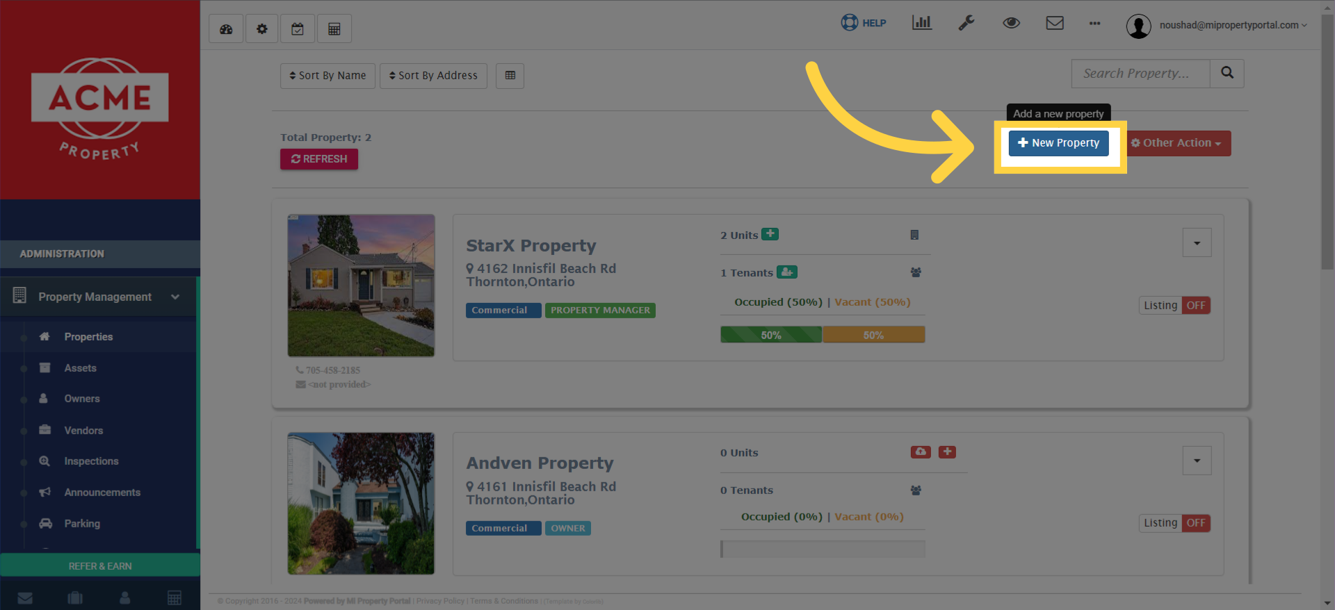 How to Add a New Property? - Mi Property Portal Help Center