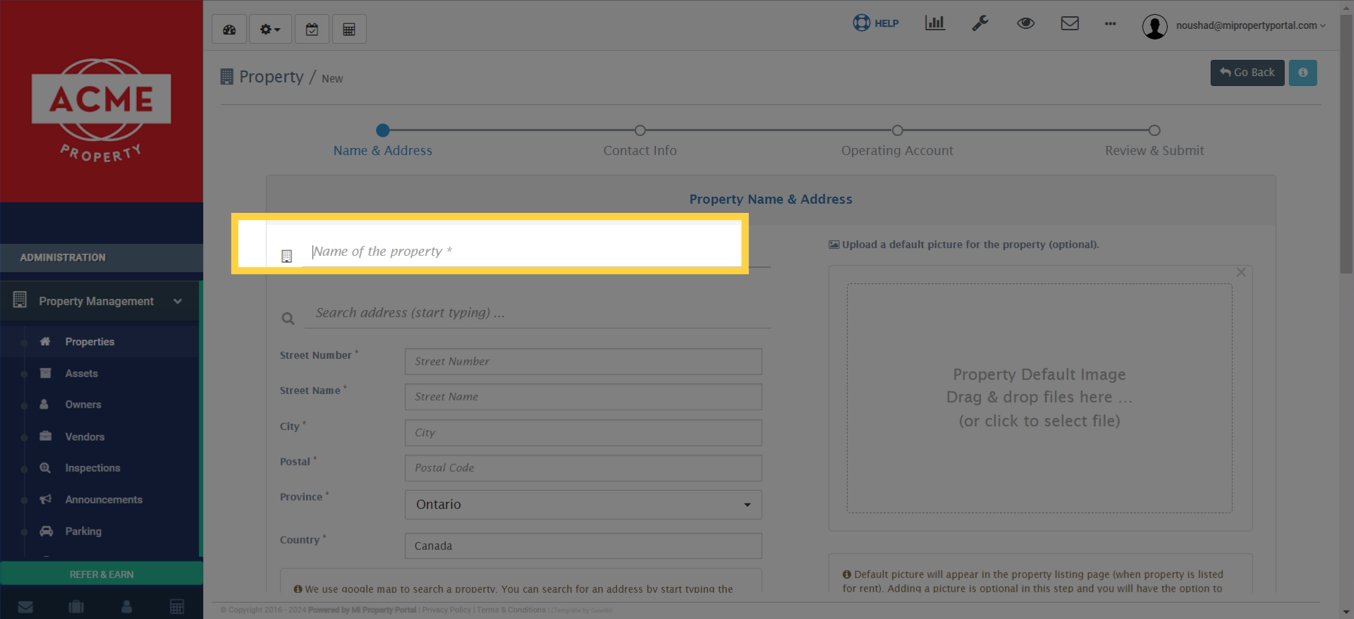 How to Add a New Property? - Mi Property Portal Help Center