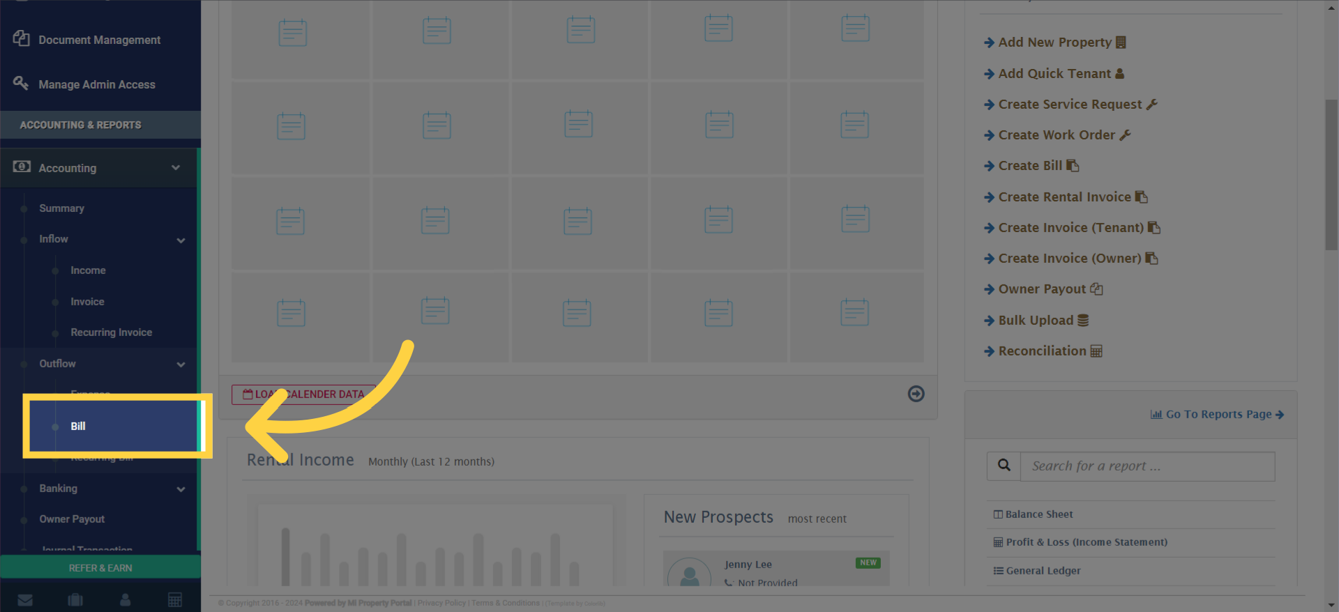 How to Create a Bill? - Mi Property Portal Help Center