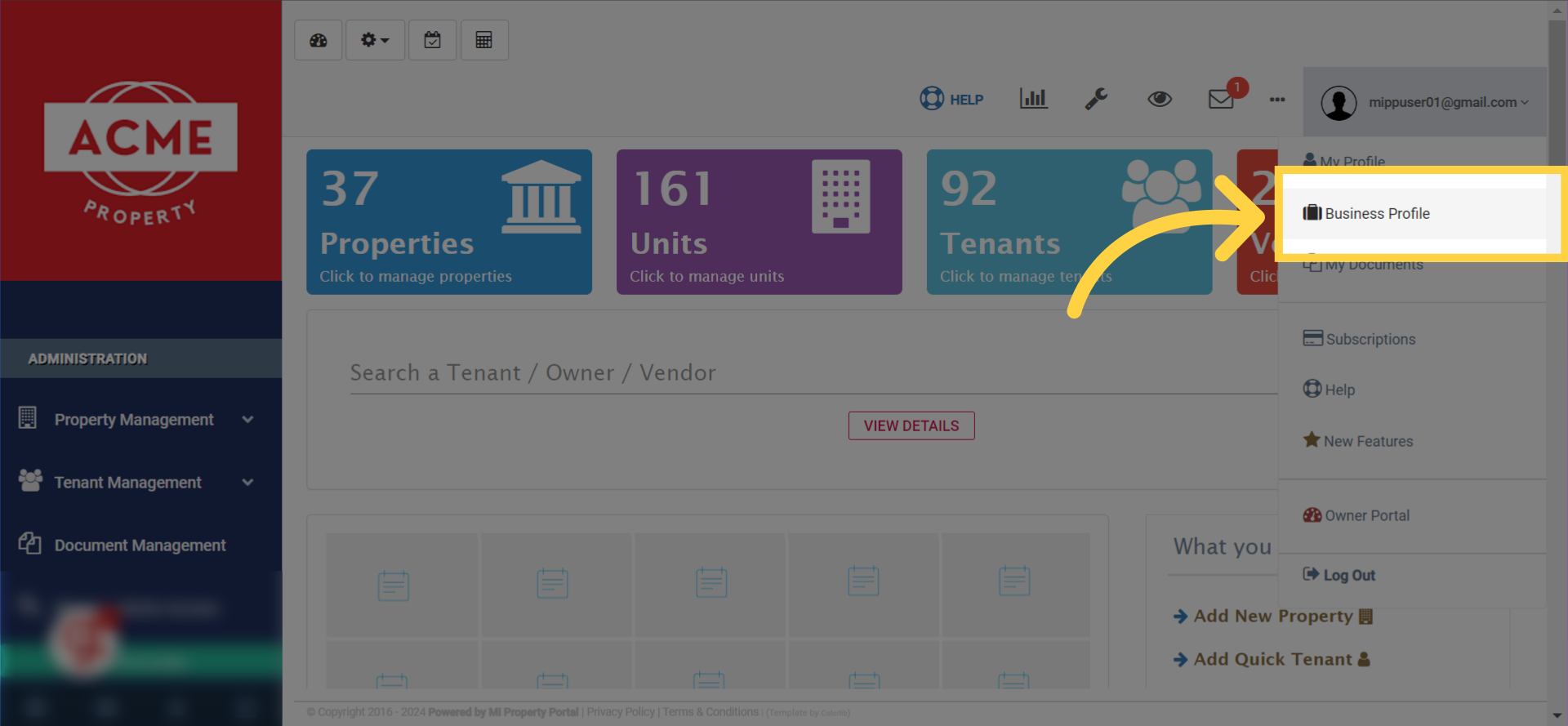 How to Update Business Profile and Logo? - Mi Property Portal Help Center