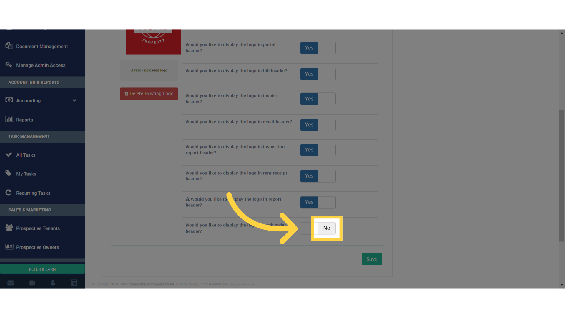 How to Update Business Profile Logo in Work Order? - Mi Property Portal ...