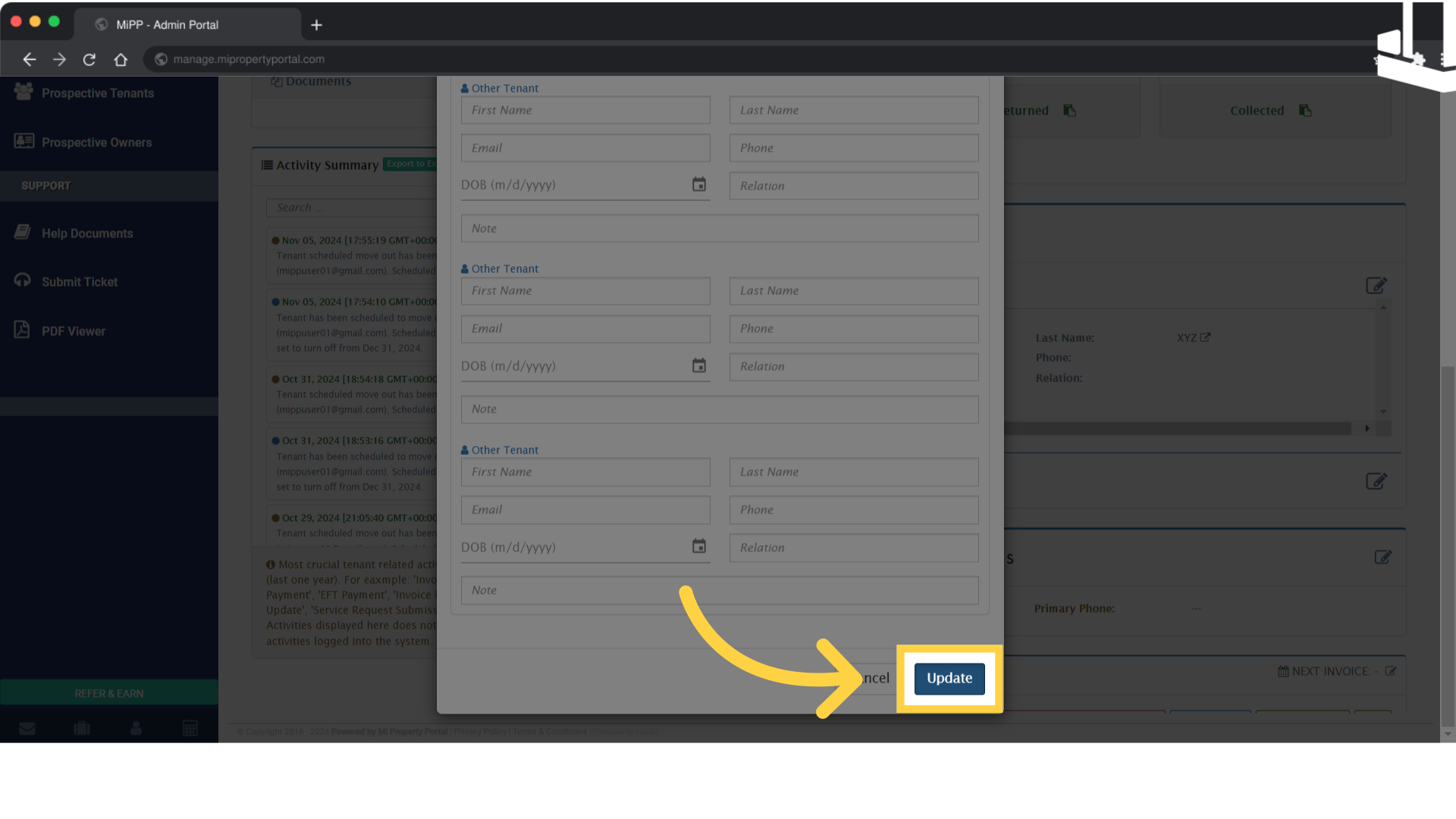 How to Create a New Tenant Profile for Additional Tenants? - Mi ...