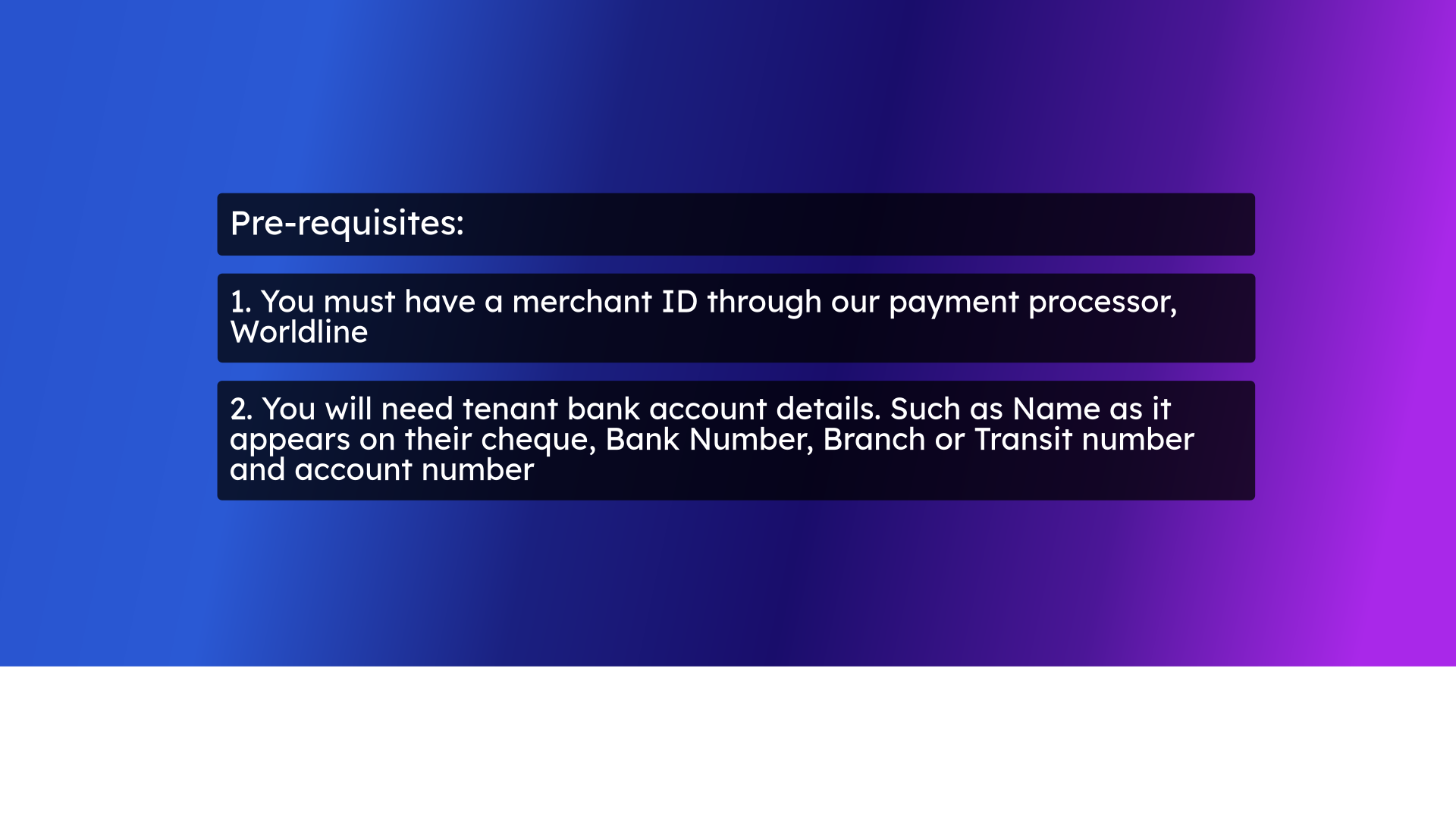 How to add Owner Bank Account? - Mi Property Portal Help Center