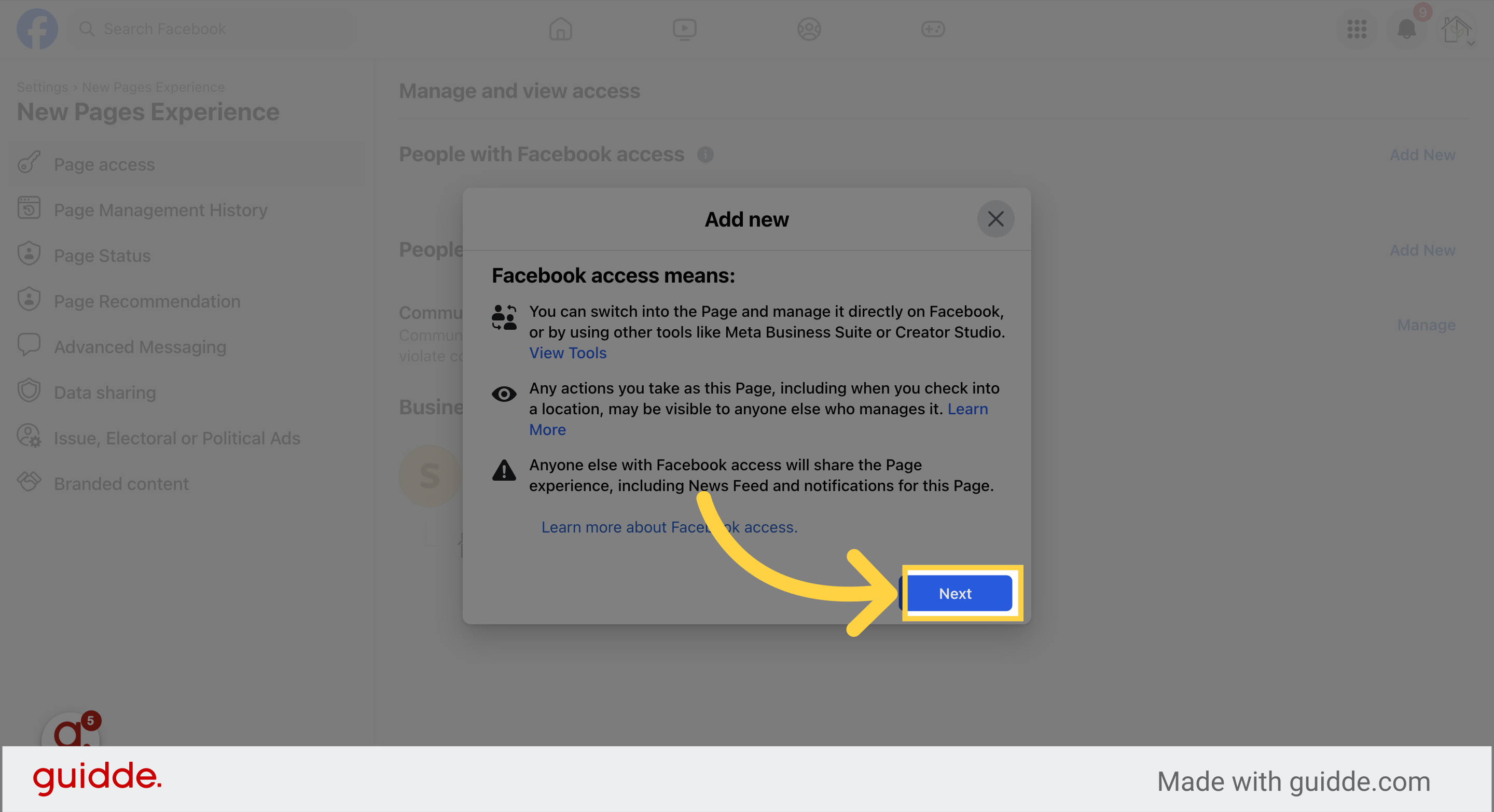 How to Add Admin to a Facebook Page - Guidde | Gallery