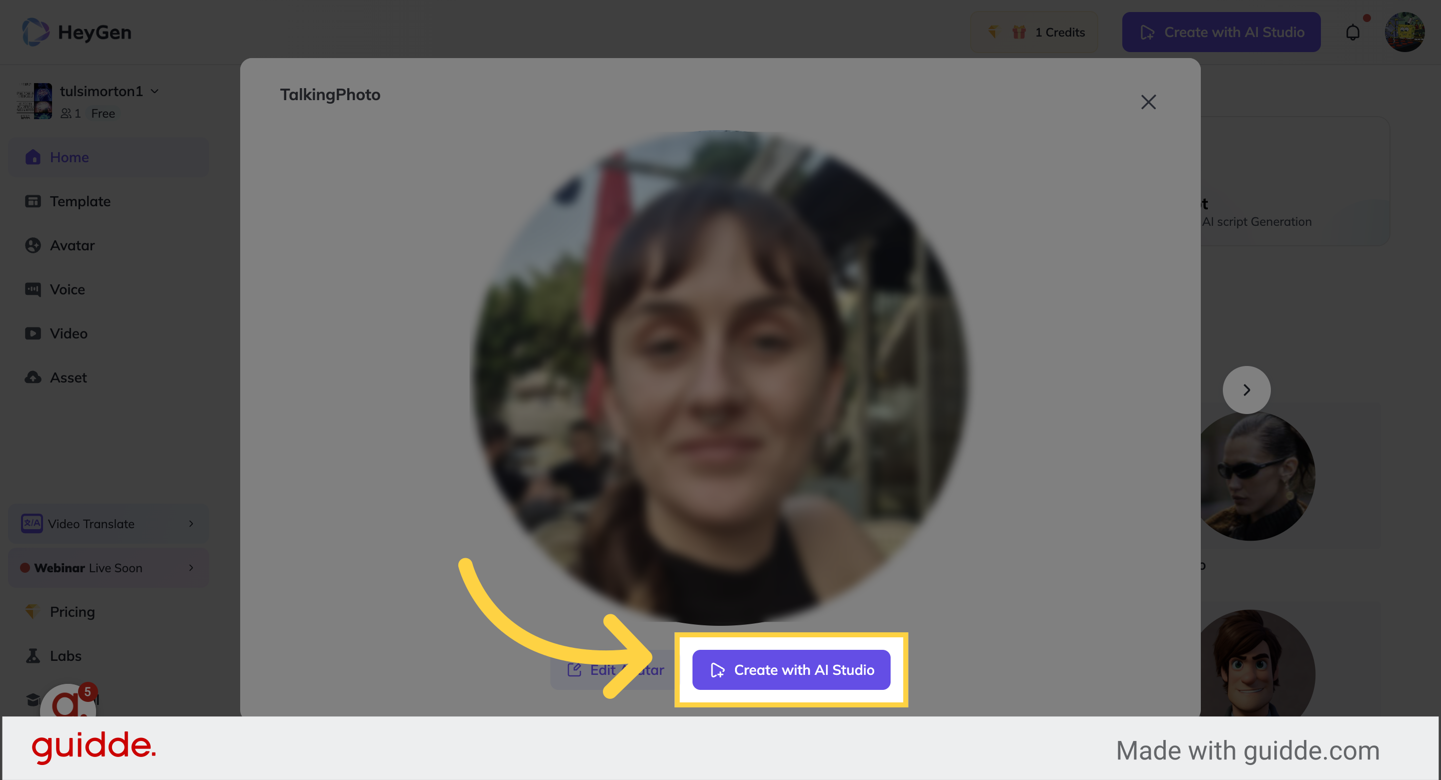 How to create an photo avatar on HeyGen - Guidde | Gallery