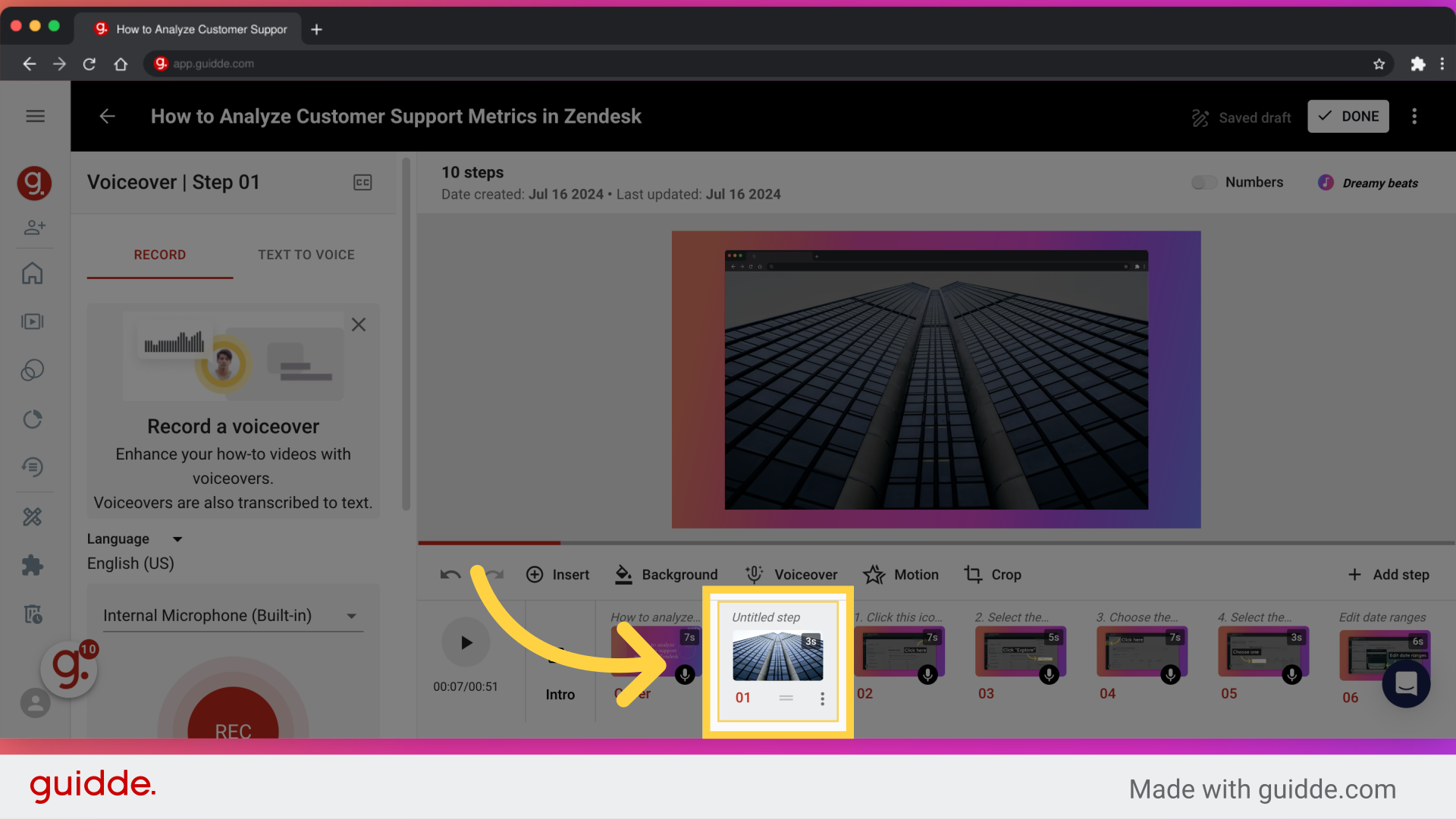 Add an Image to a video with Guidde - Guidde | Gallery