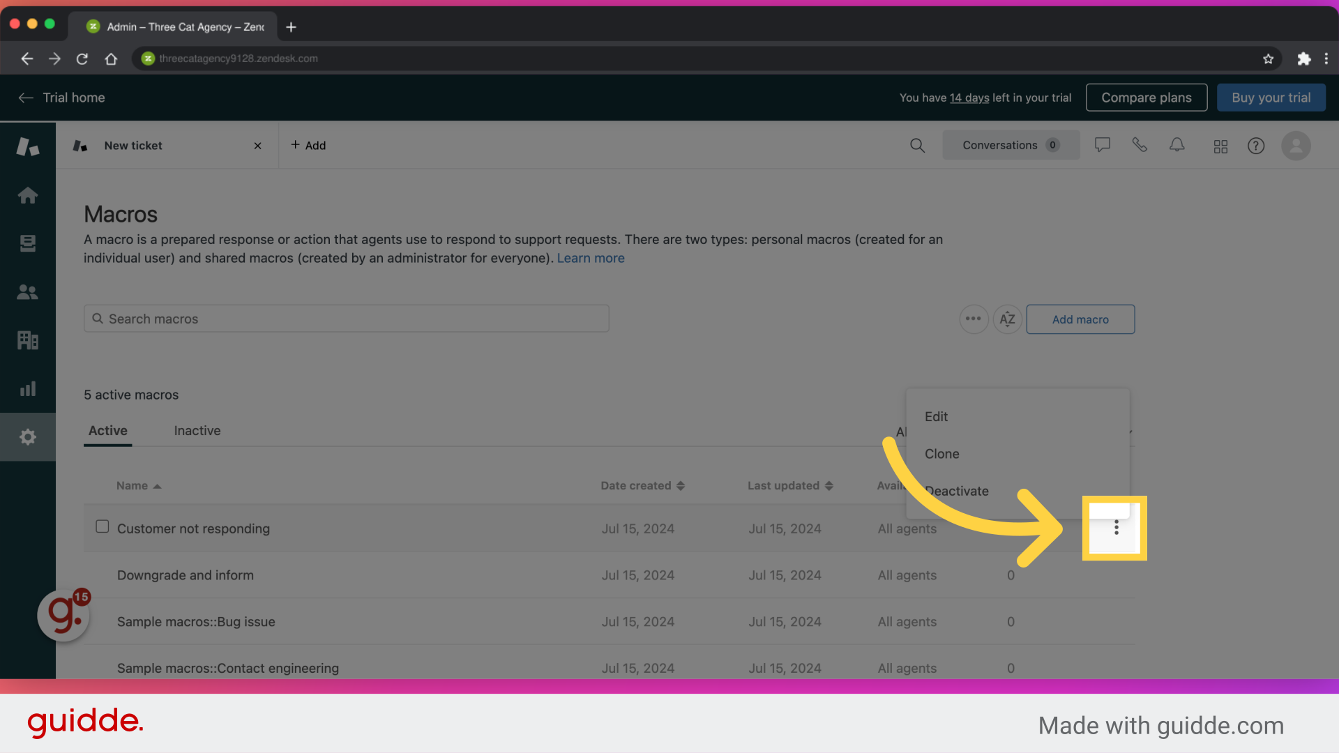 How to Create and Manage Macros in Zendesk - Guidde | Gallery