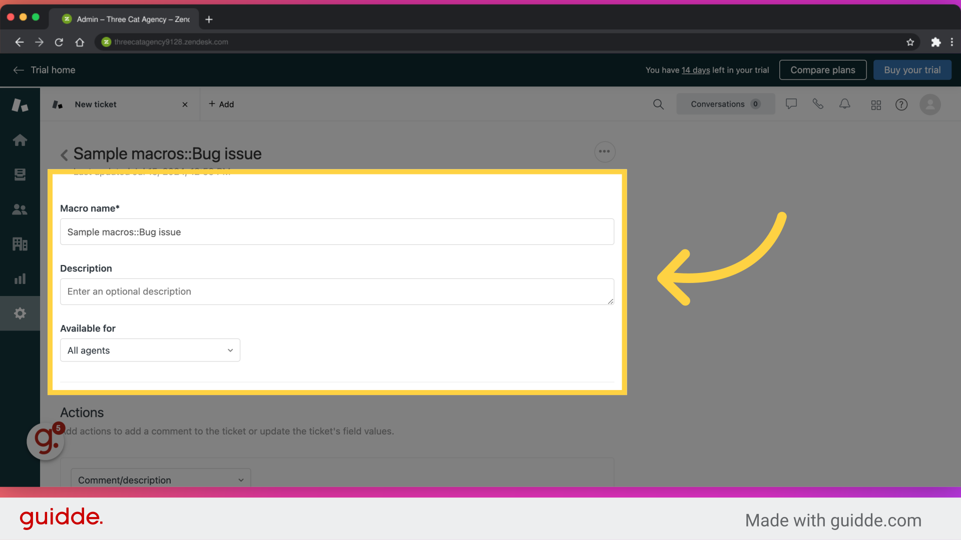How to Create and Manage Macros in Zendesk - Guidde | Gallery